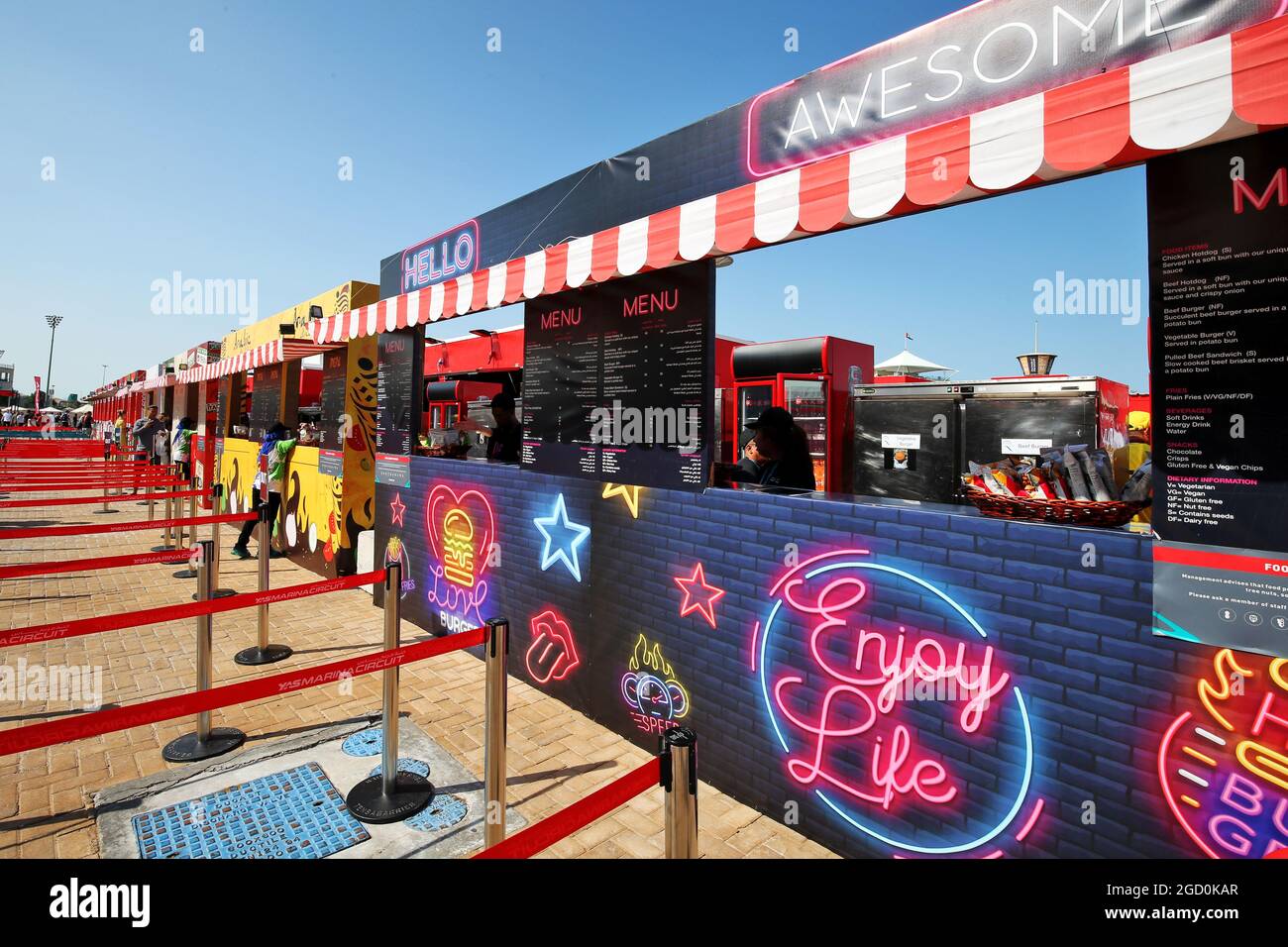Circuit atmosphere - Food Fest in the FanZone. Abu Dhabi Grand Prix ...