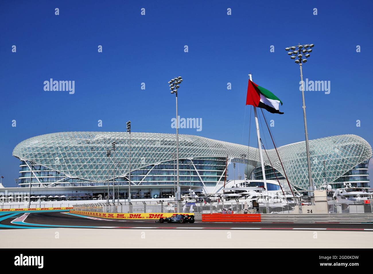 Lewis Hamilton (GBR) Mercedes AMG F1 W10. Abu Dhabi Grand Prix, Friday ...