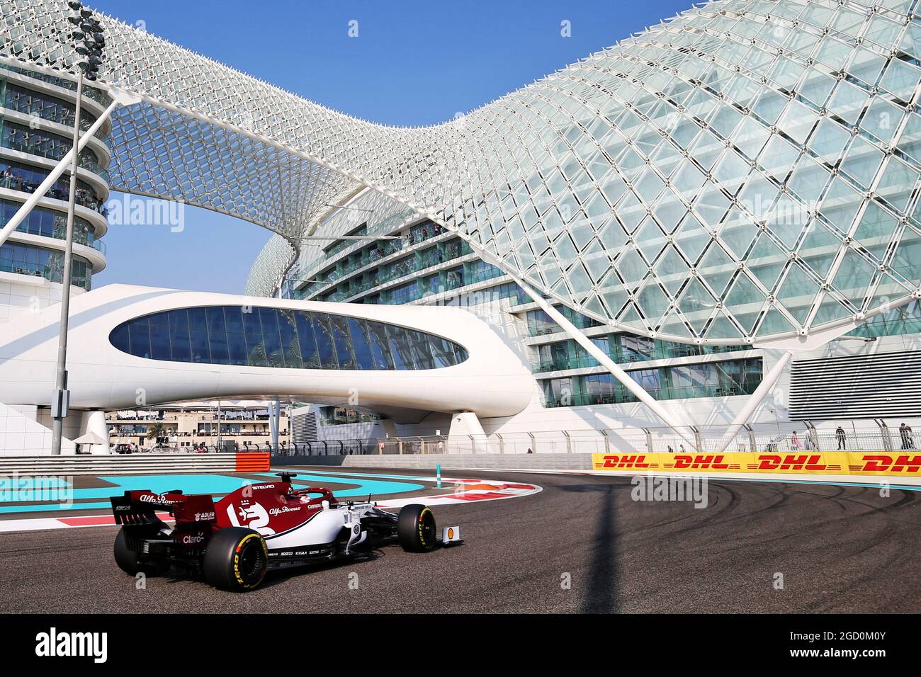 Kimi Raikkonen (FIN) Alfa Romeo Racing C38. Abu Dhabi Grand Prix, Saturday 30th November 2019 ...