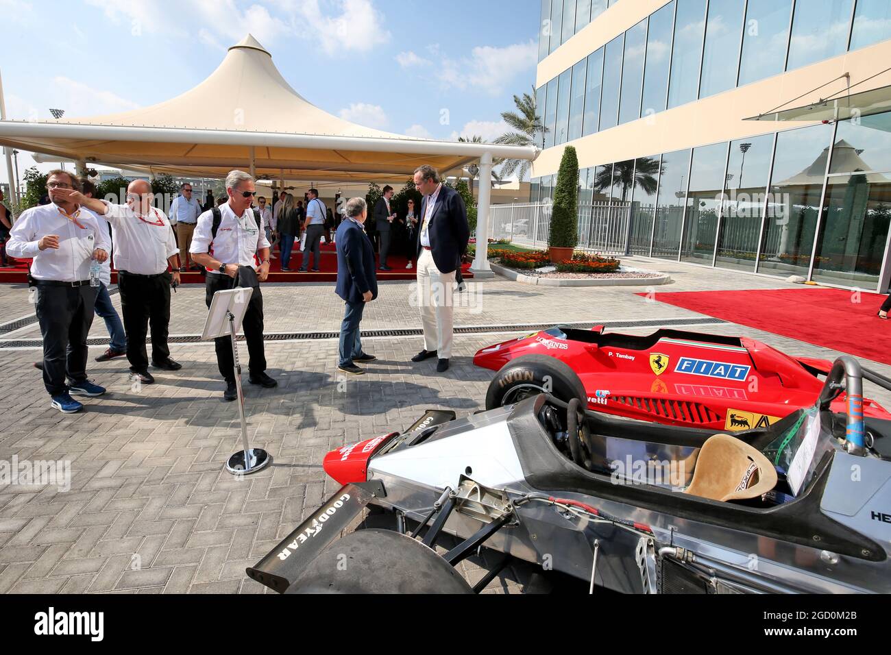 The 1982 Ferrari 126C2 driven by Patrick Tambay on display in the ...