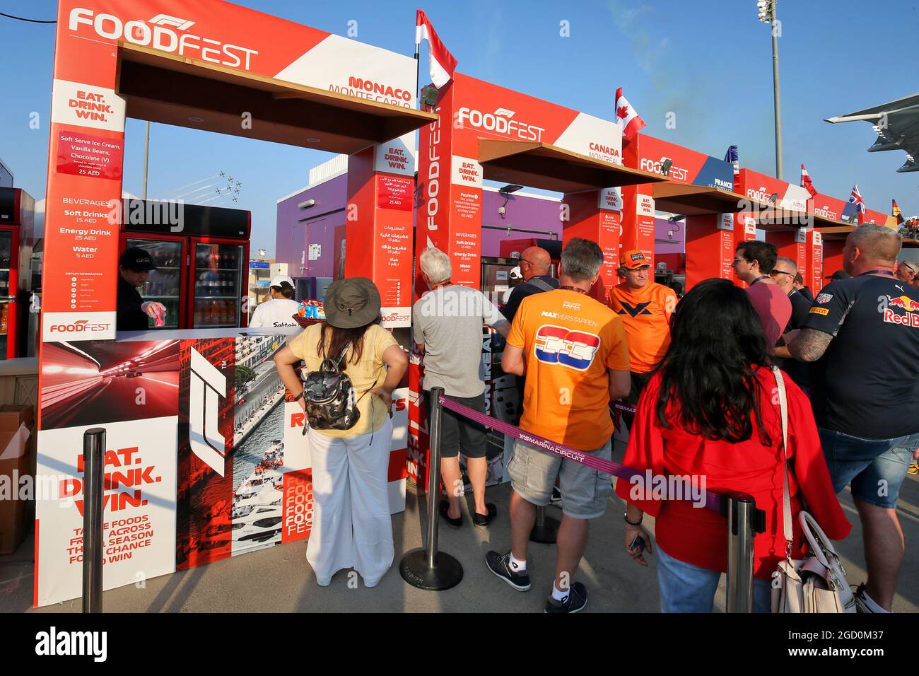 Circuit atmosphere foodfest food court in fanzone hi-res stock ...
