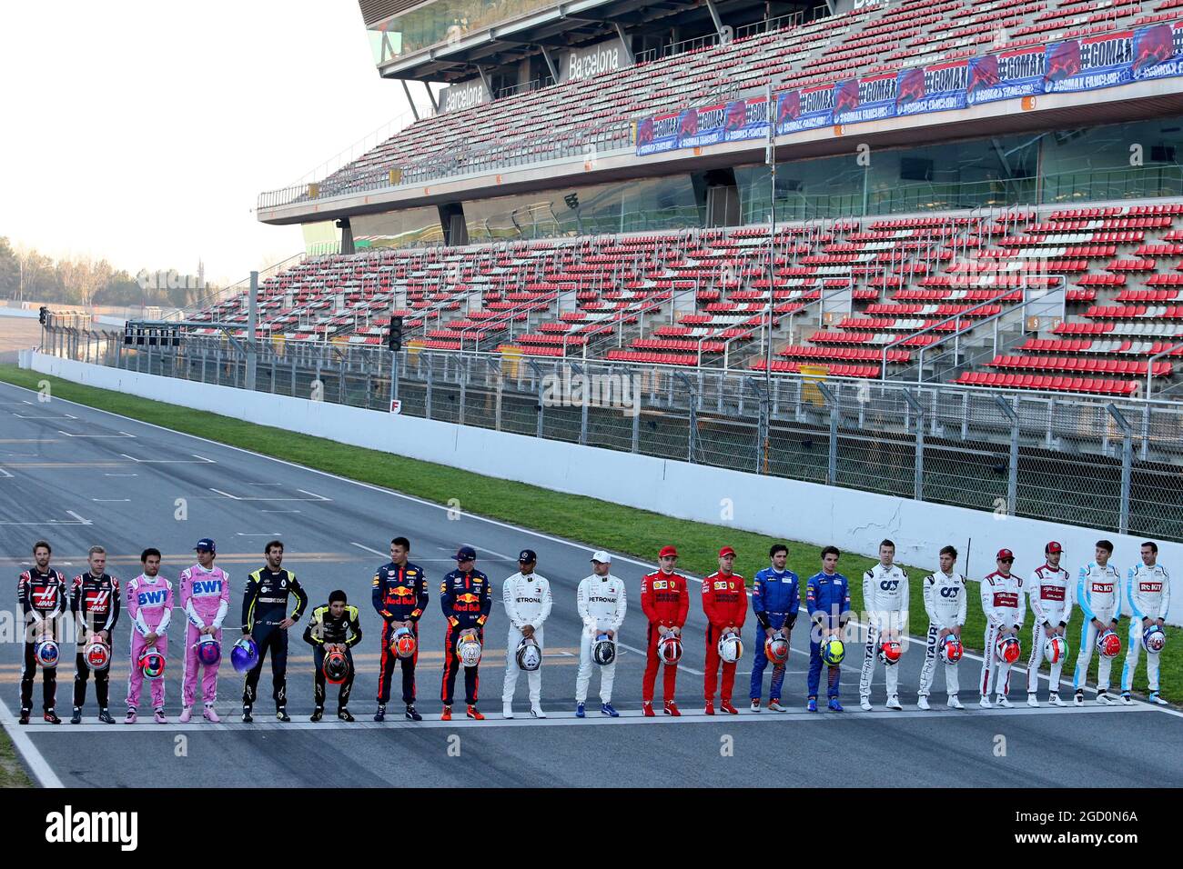 Drivers group photograph. Formula One Testing, Day 1, Wednesday 19th ...