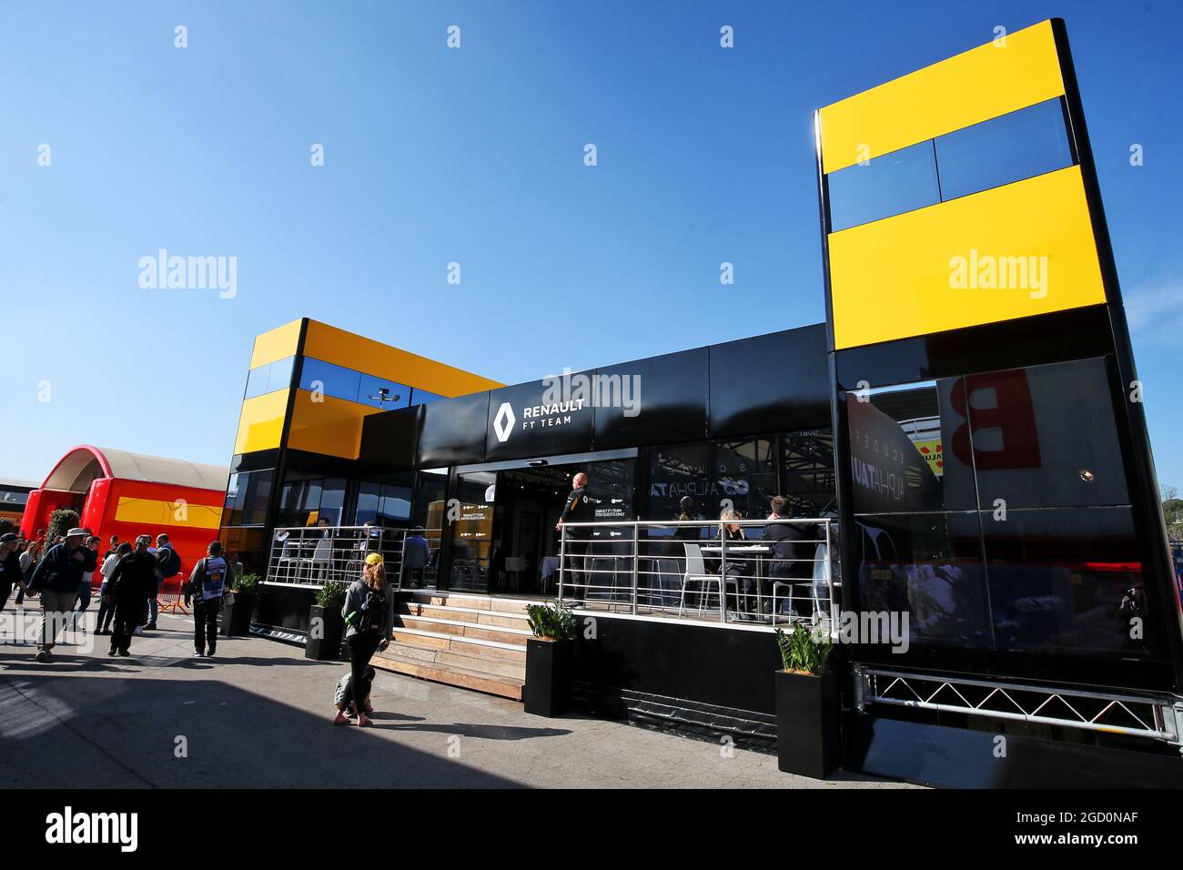 Renault f1 team motorhome in paddock hi-res stock photography and ...