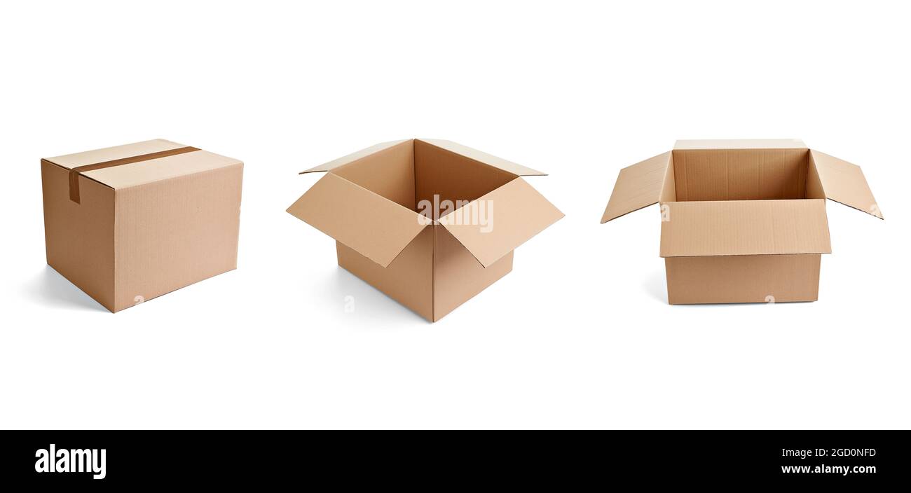 box package delivery cardboard carton Stock Photo - Alamy