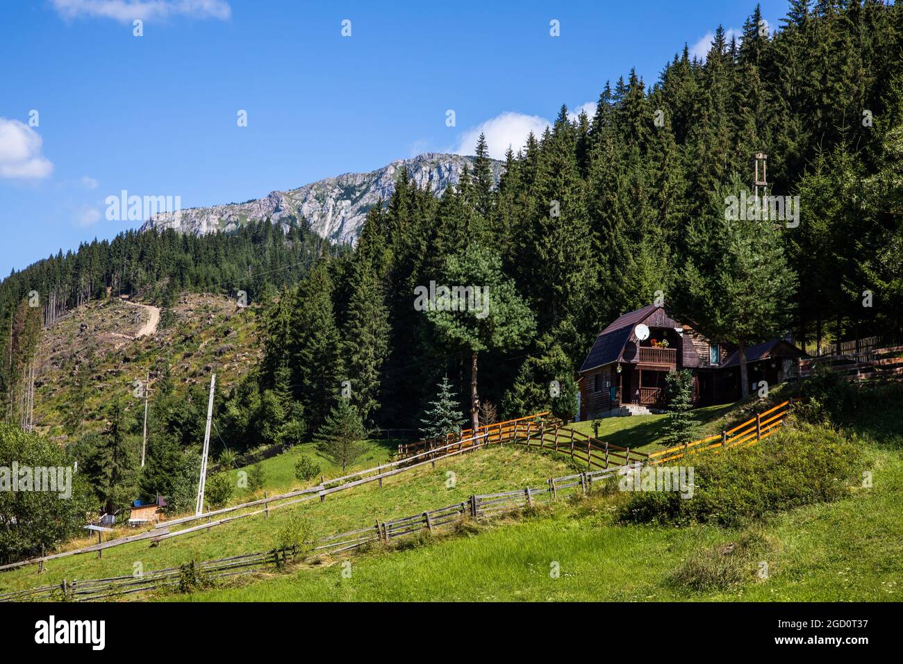 Beautiful mountain view in Hasmas Mountains, Romania Stock Photo - Alamy