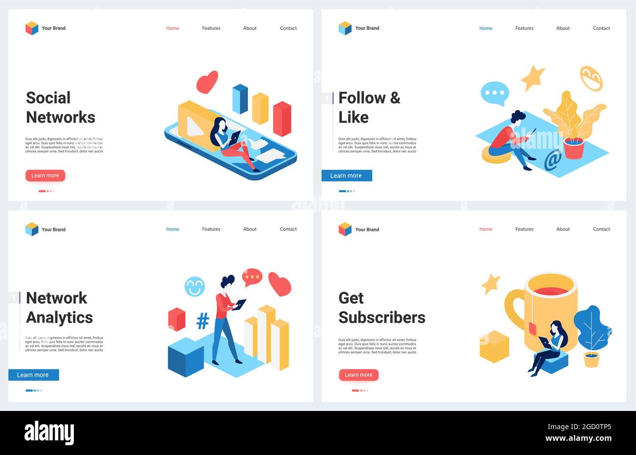 Instagram promotion page hi-res stock photography and images - Alamy