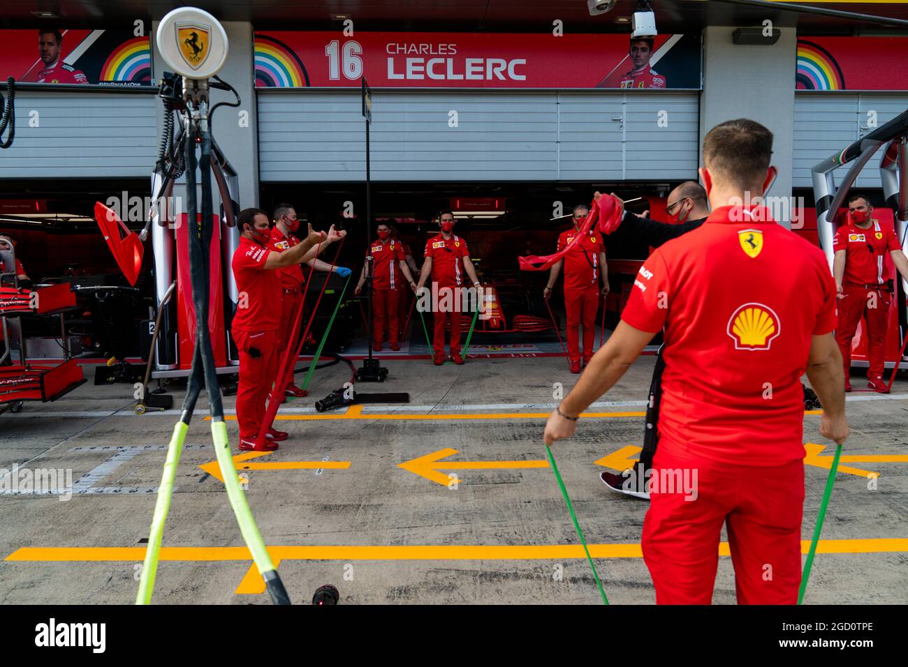 Ferrari mechanics. Steiermark Grand Prix, Thursday 9th July 2020 ...