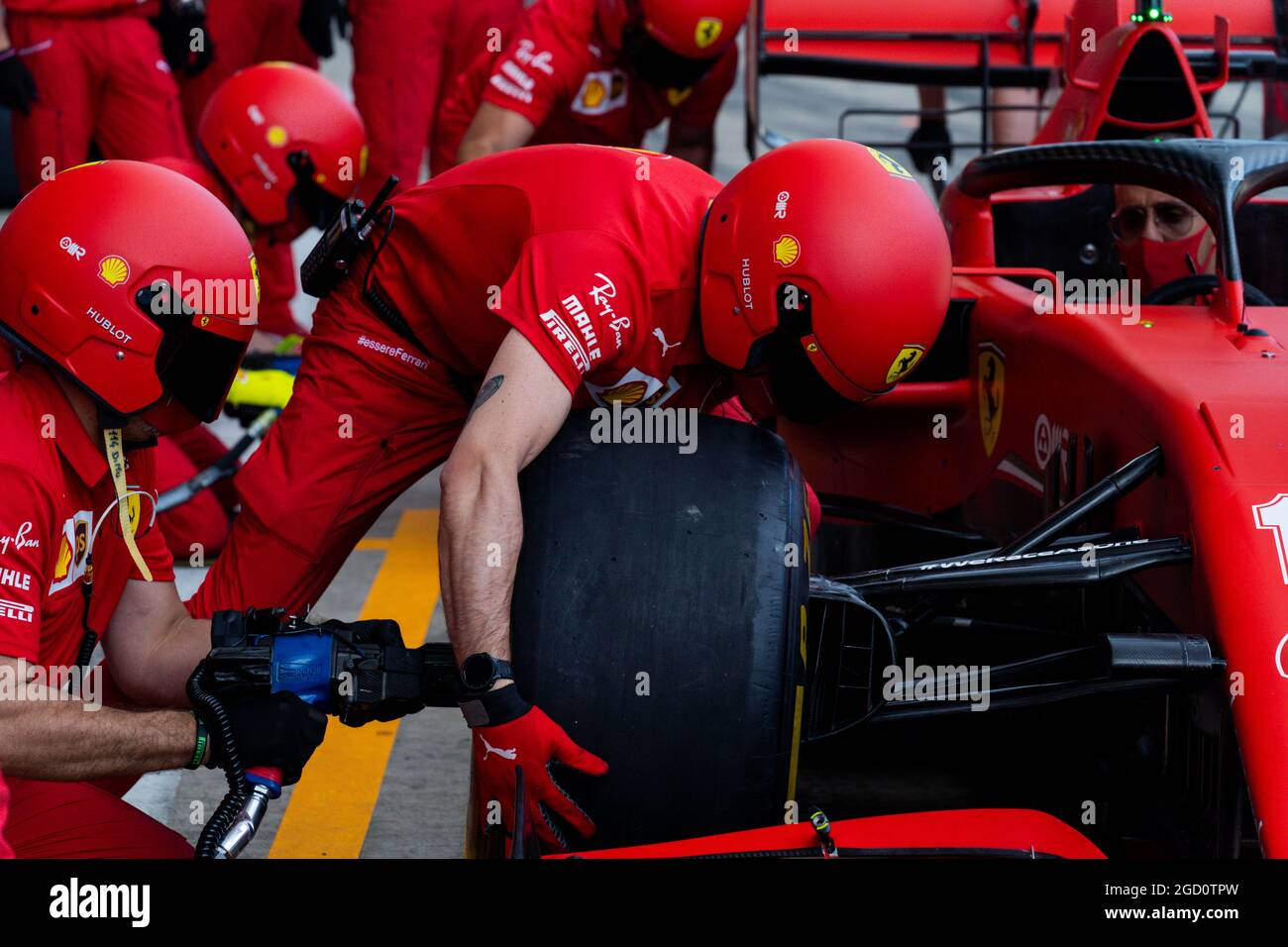 Ferrari practices a pit stop. Steiermark Grand Prix, Thursday 9th July ...