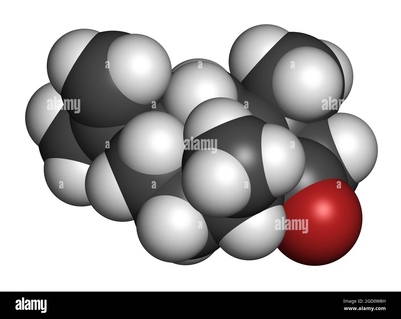 Rotundone peppery taste molecule. 3D rendering Stock Photo - Alamy