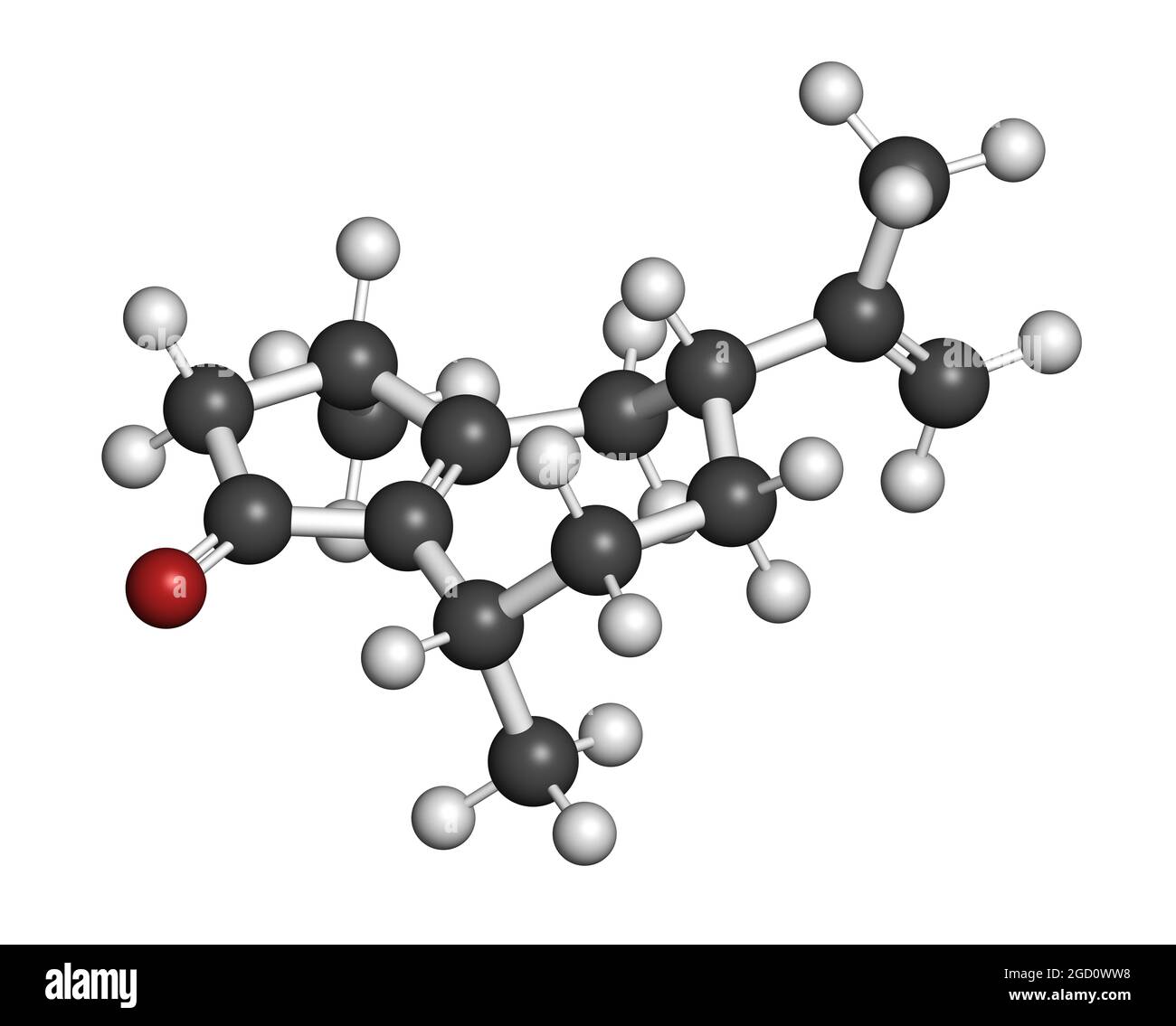Rotundone peppery taste molecule. 3D rendering Stock Photo - Alamy