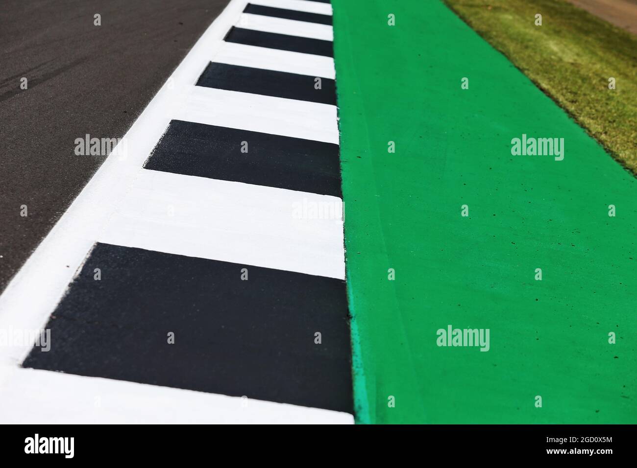 Circuit atmosphere - kerb detail. British Grand Prix, Thursday 30th ...