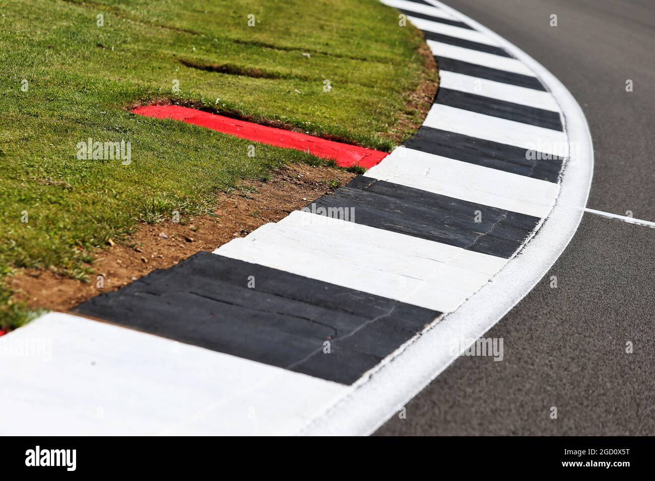 Circuit atmosphere - kerb detail. British Grand Prix, Thursday 30th ...