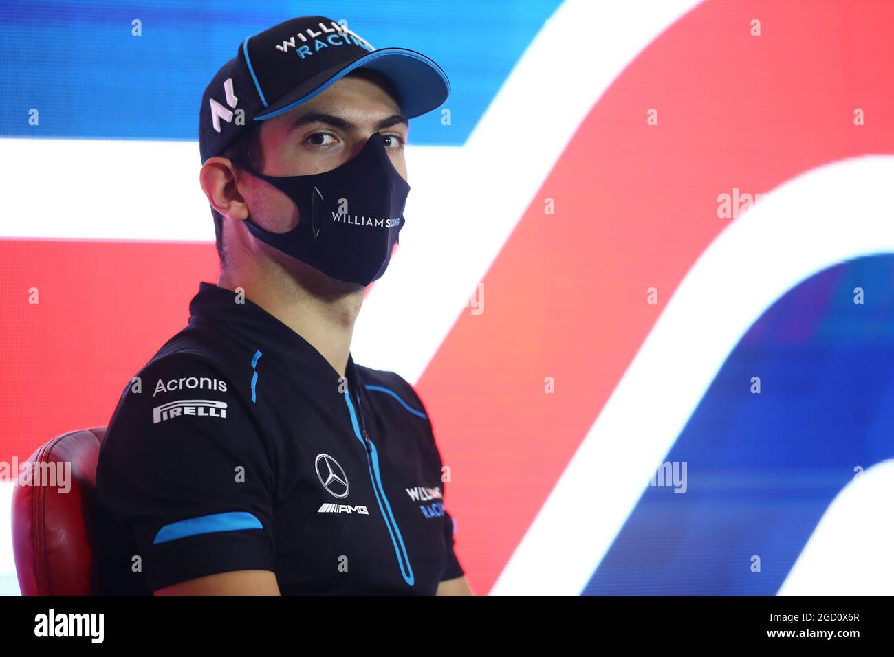 Nicholas Latifi (CDN) Williams Racing in the FIA Press Conference ...