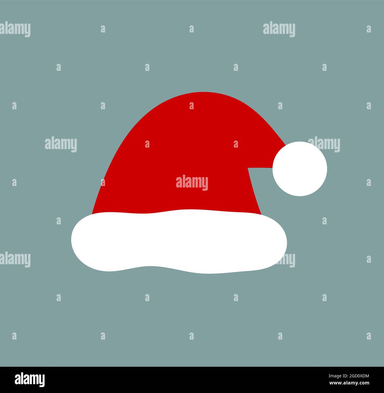 Santa Claus hat icon. Vector illustration Stock Vector Image & Art - Alamy