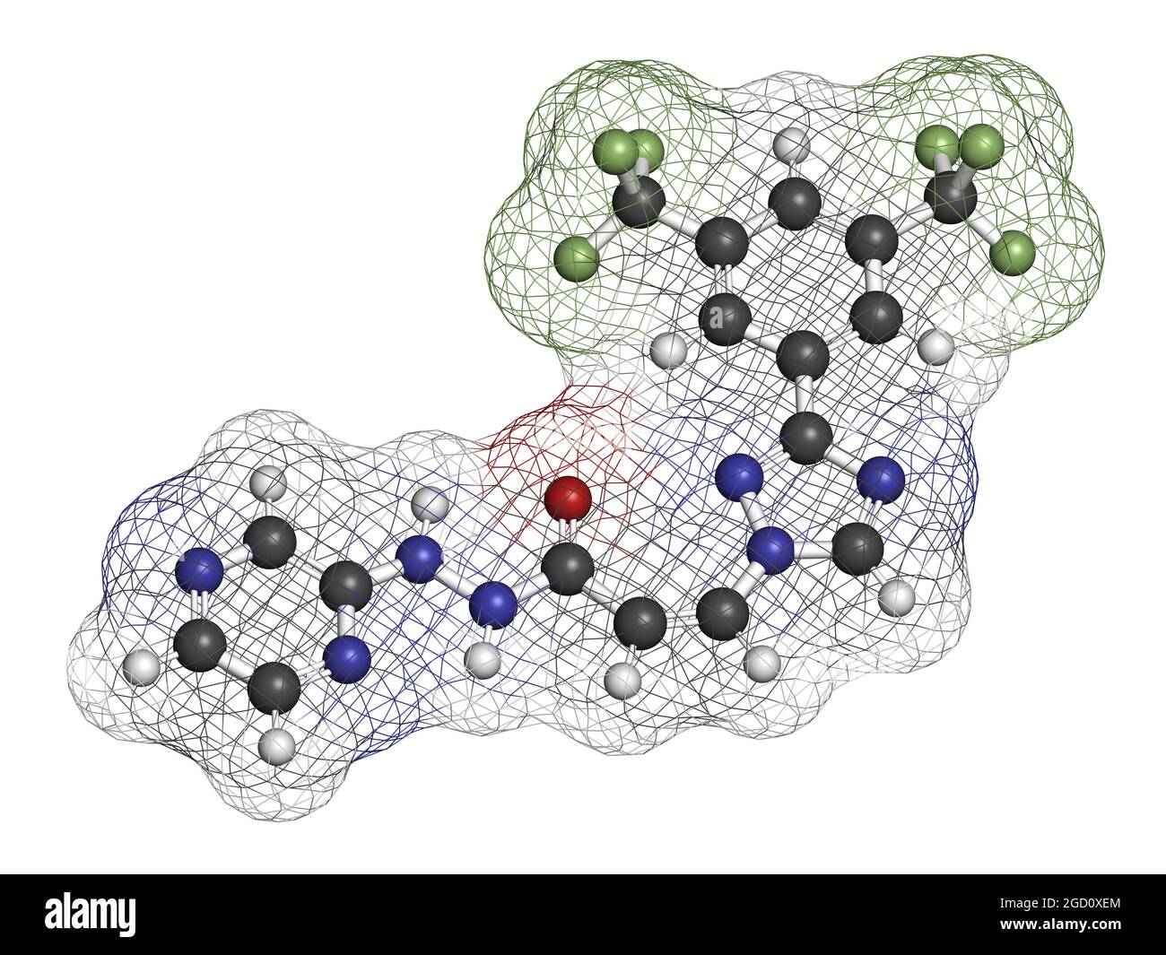 Selinexor cancer drug molecule. 3D rendering Stock Photo - Alamy