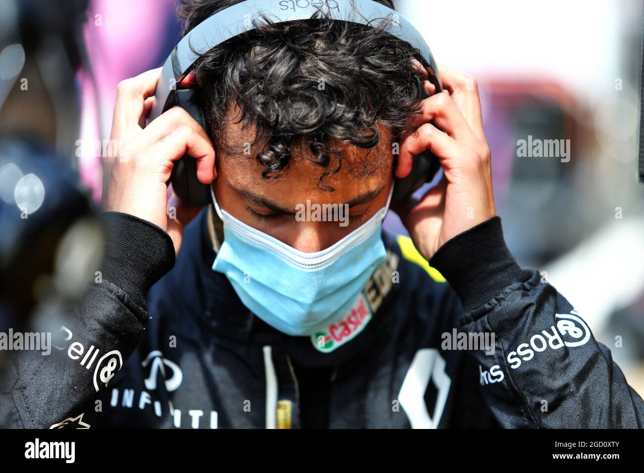 Daniel Ricciardo (AUS) Renault F1 Team on the grid. British Grand Prix ...
