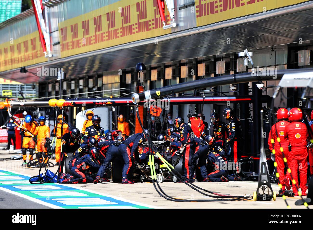 Red bull racing rb16 makes a pit stop hi-res stock photography and ...