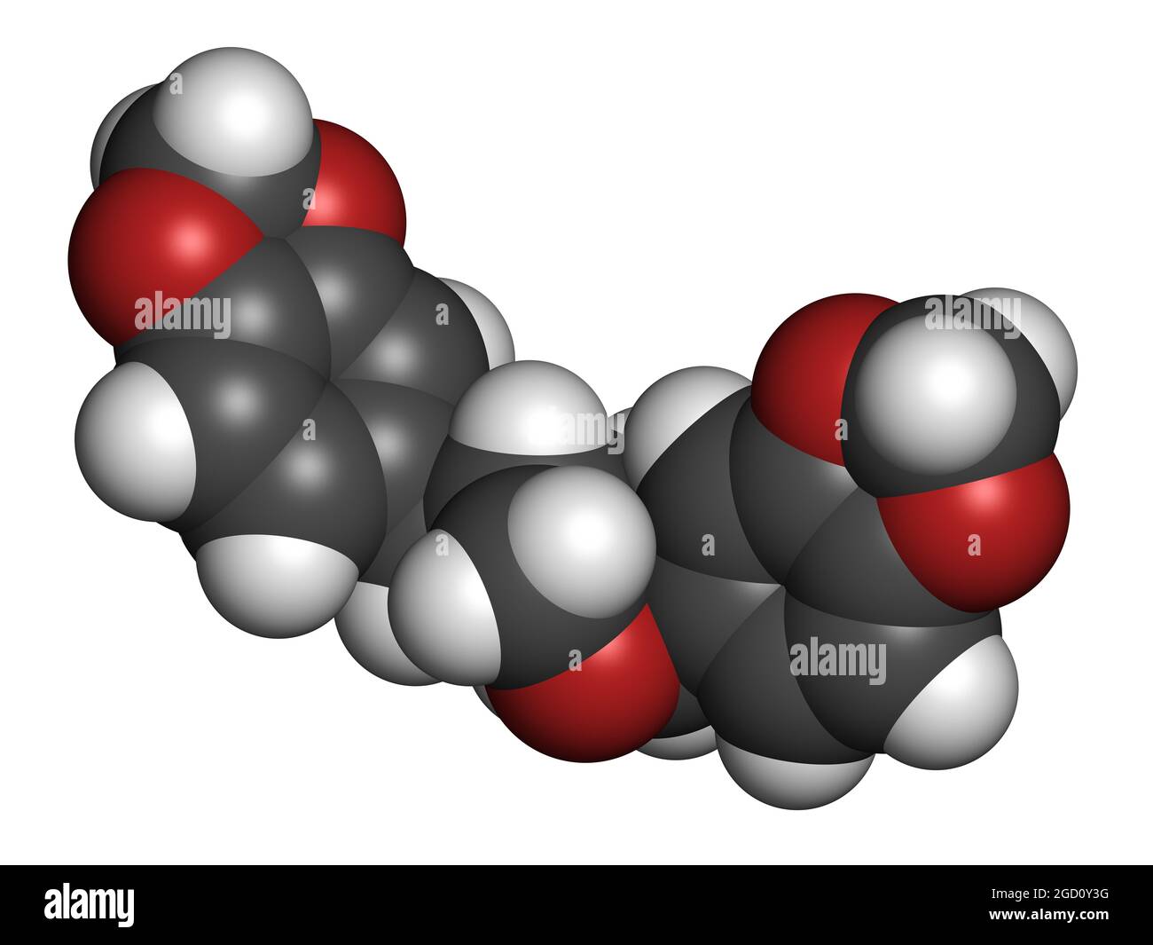 Sesamin molecule. Lignan present in sesame oil. 3D rendering Stock ...