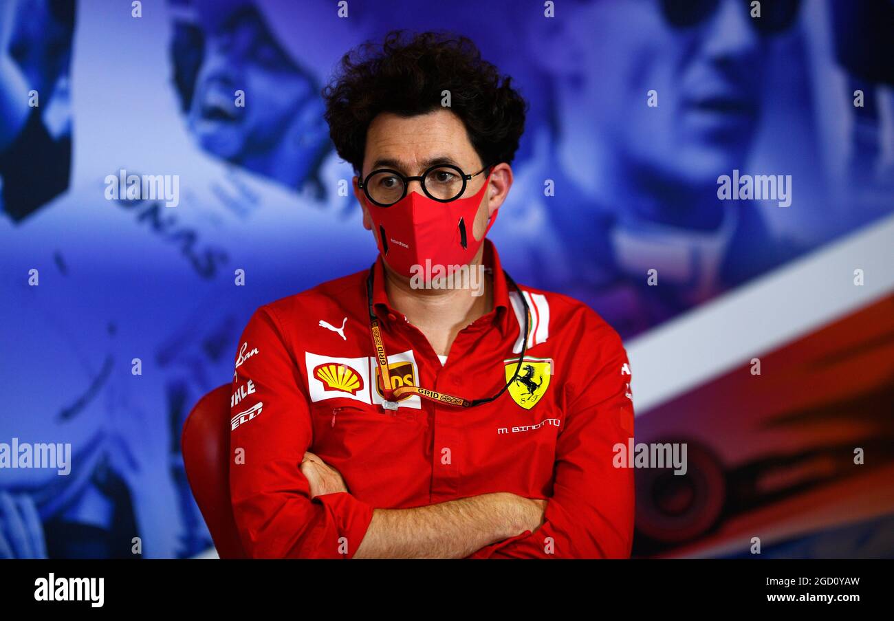 Mattia Binotto (ITA) Ferrari Team Principal in the FIA Press Conference ...