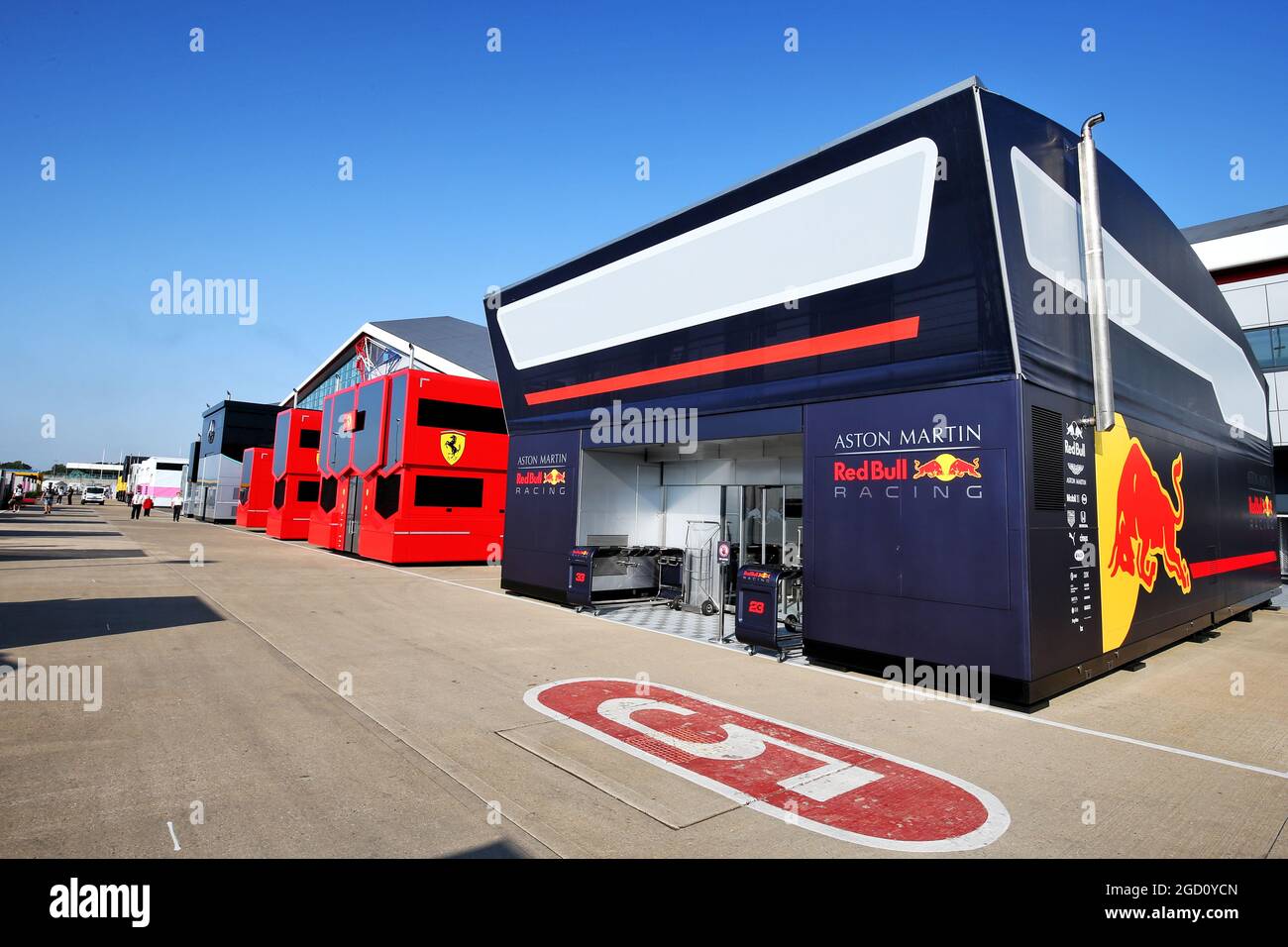 Paddock atmosphere - Red Bull Racing. 70th Anniversary Grand Prix ...