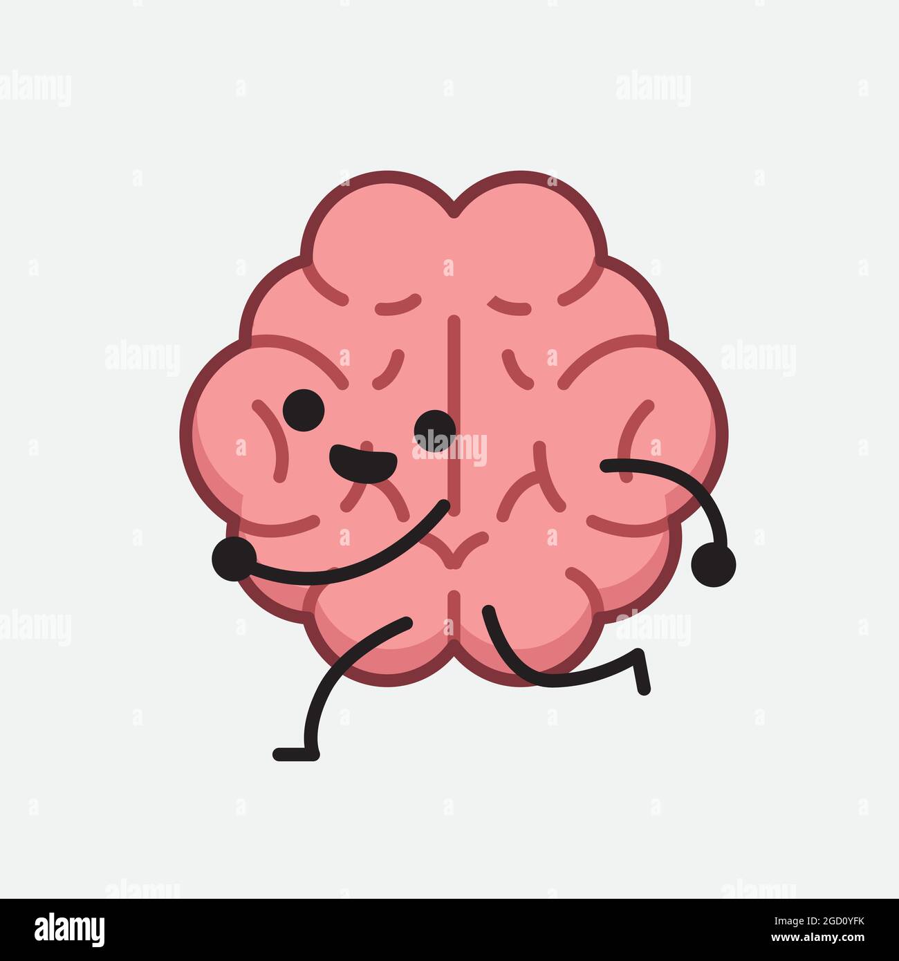 Cute Brain Illustration