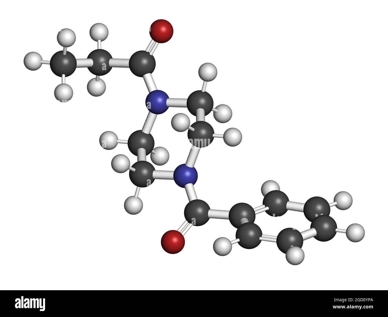 Sunifiram molecule. Potential nootropic. 3D rendering Stock Photo - Alamy