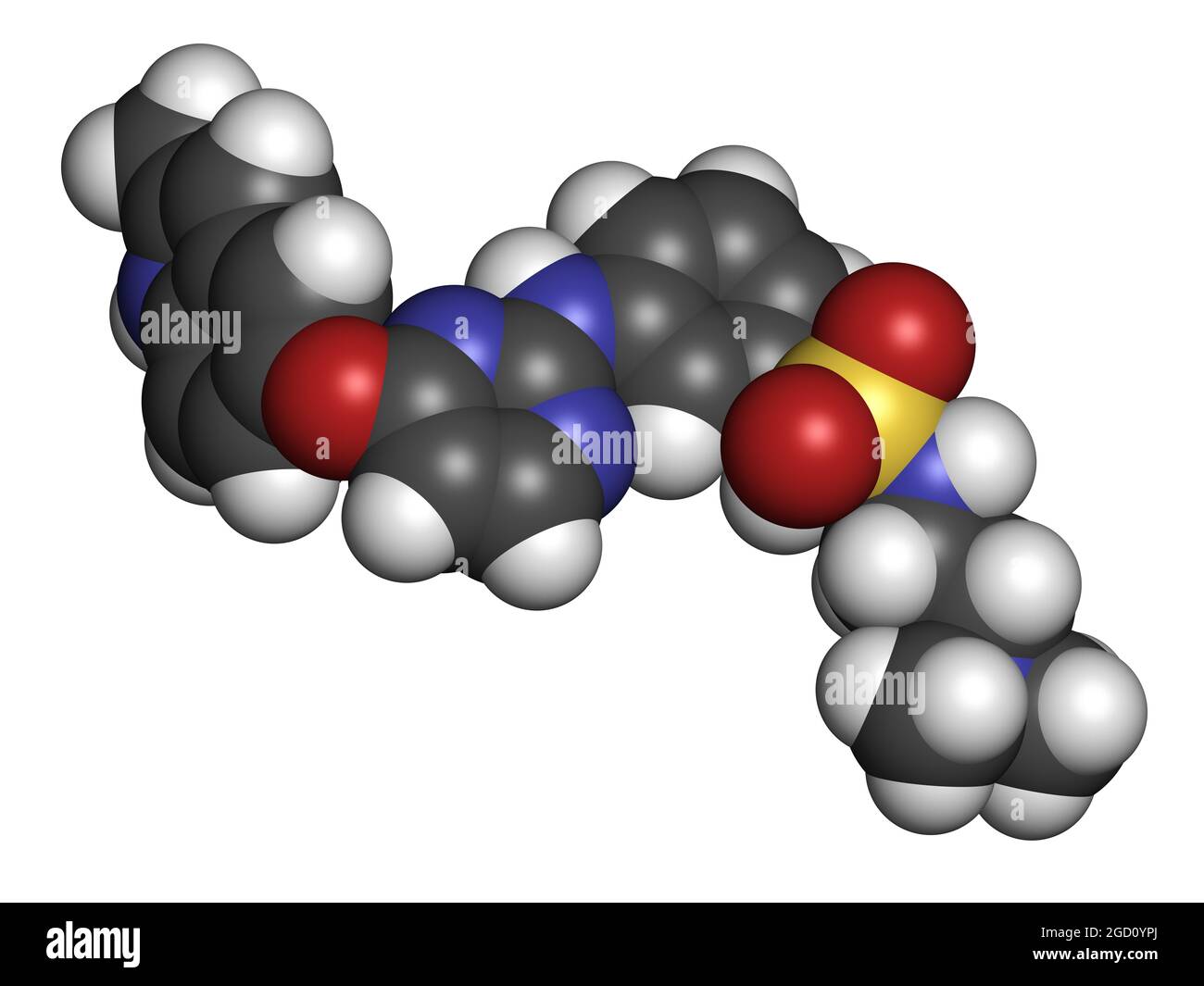 Surufatinib cancer drug molecule. 3D rendering Stock Photo - Alamy