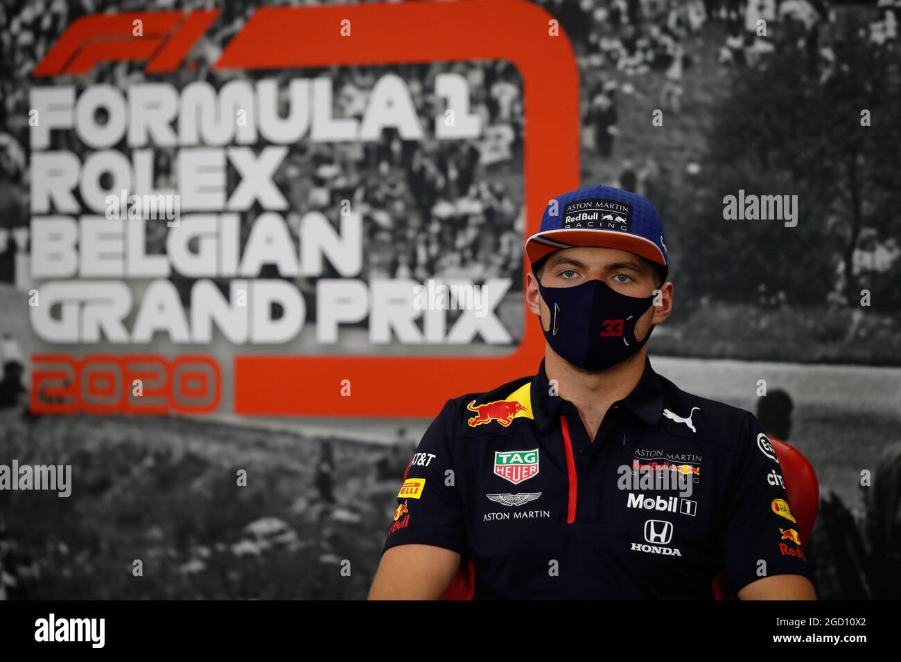 Max Verstappen (NLD) Red Bull Racing in the FIA Press Conference ...