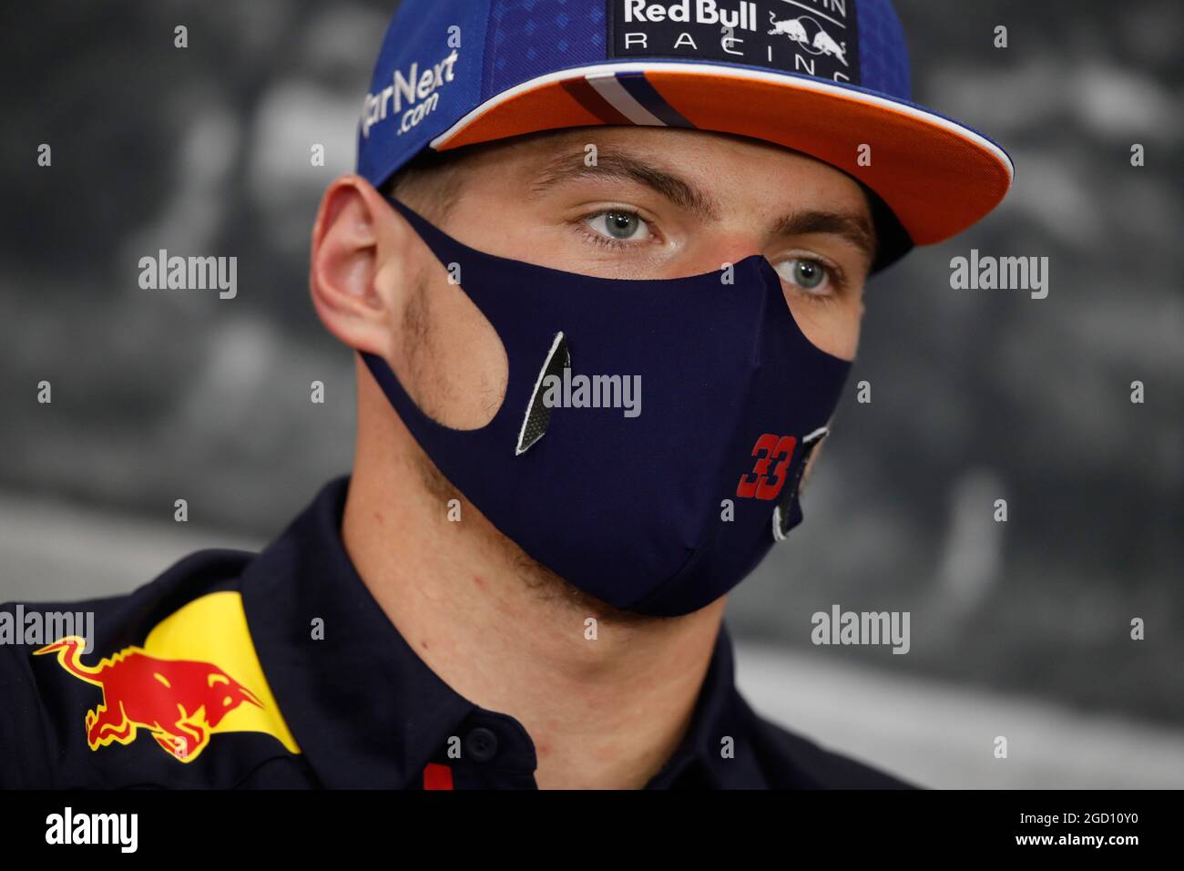 Max Verstappen (NLD) Red Bull Racing in the FIA Press Conference ...