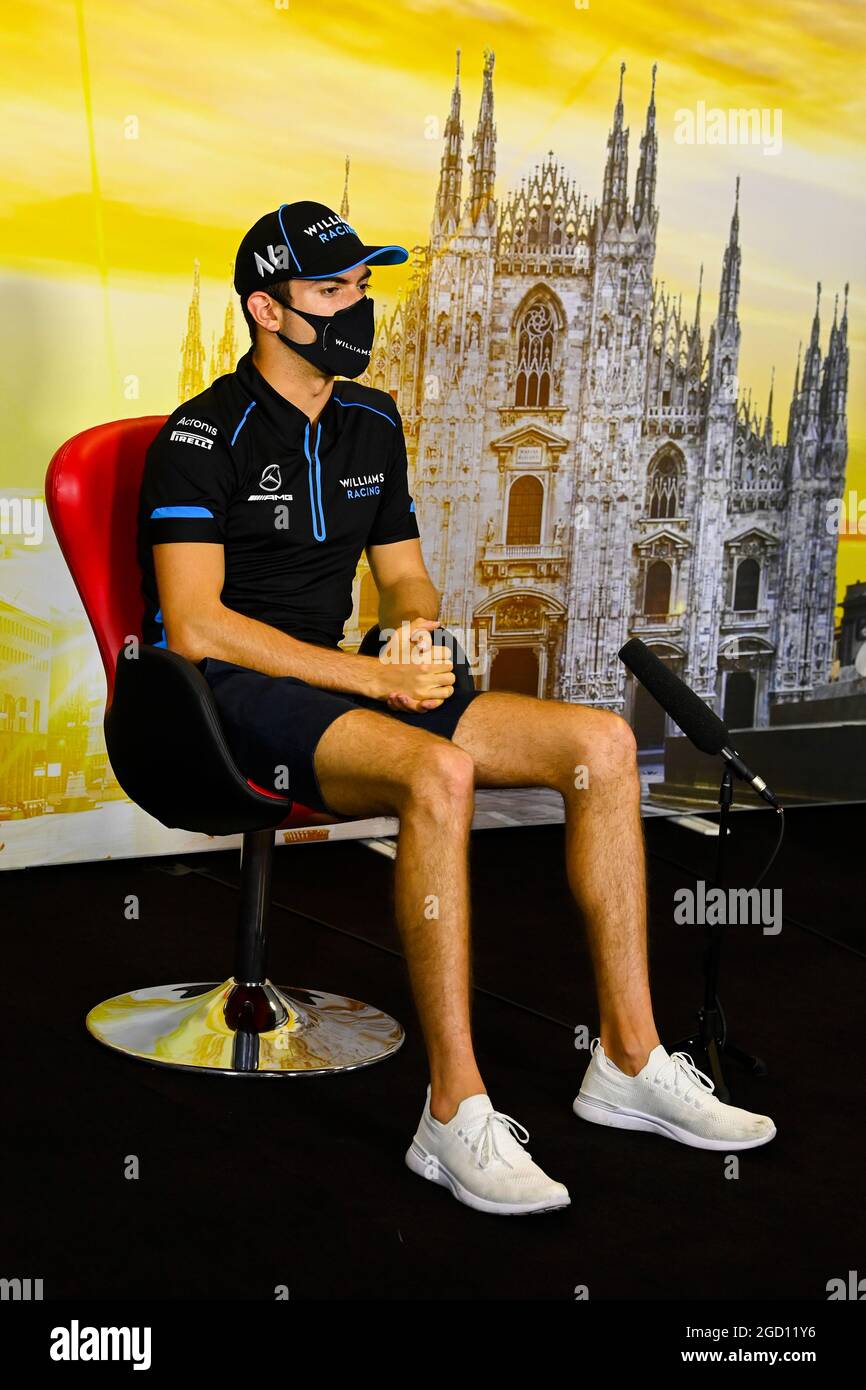 Nicholas Latifi (CDN) Williams Racing in the FIA Press Conference ...