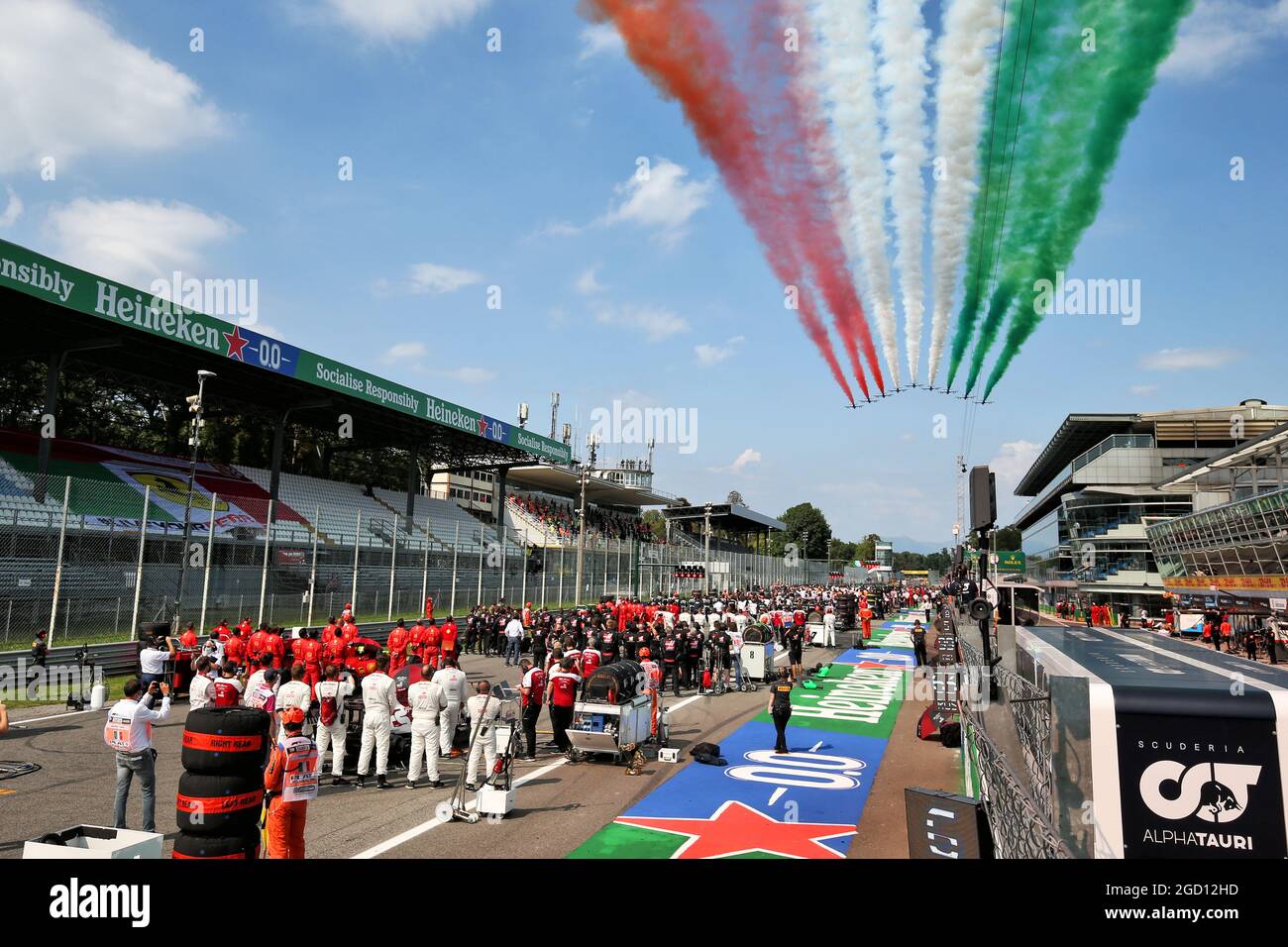 Grid atmosphere. Italian Grand Prix, Sunday 6th September 2020. Monza ...