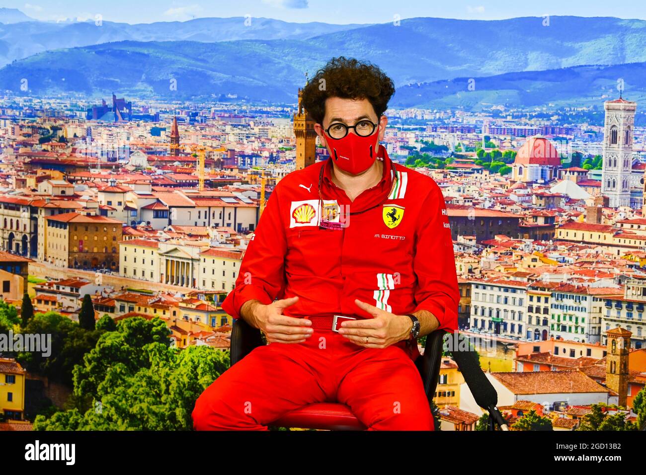 Mattia Binotto (ITA) Ferrari Team Principal in the FIA Press Conference ...