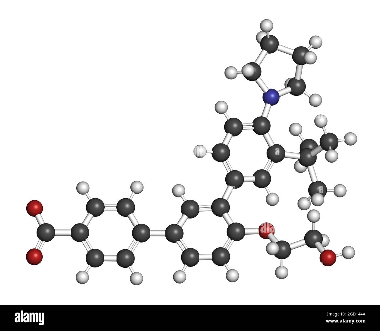Trifarotene acne drug molecule. 3D rendering Stock Photo - Alamy