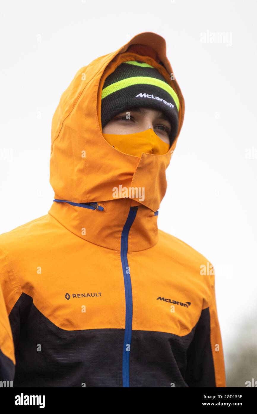 Lando Norris (GBR) McLaren walks the circuit. Eifel Grand Prix ...