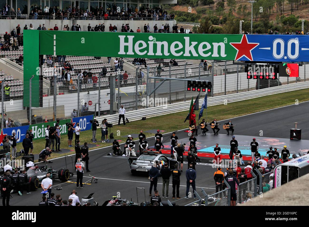 The grid before the start of the race. Portuguese Grand Prix, Sunday ...