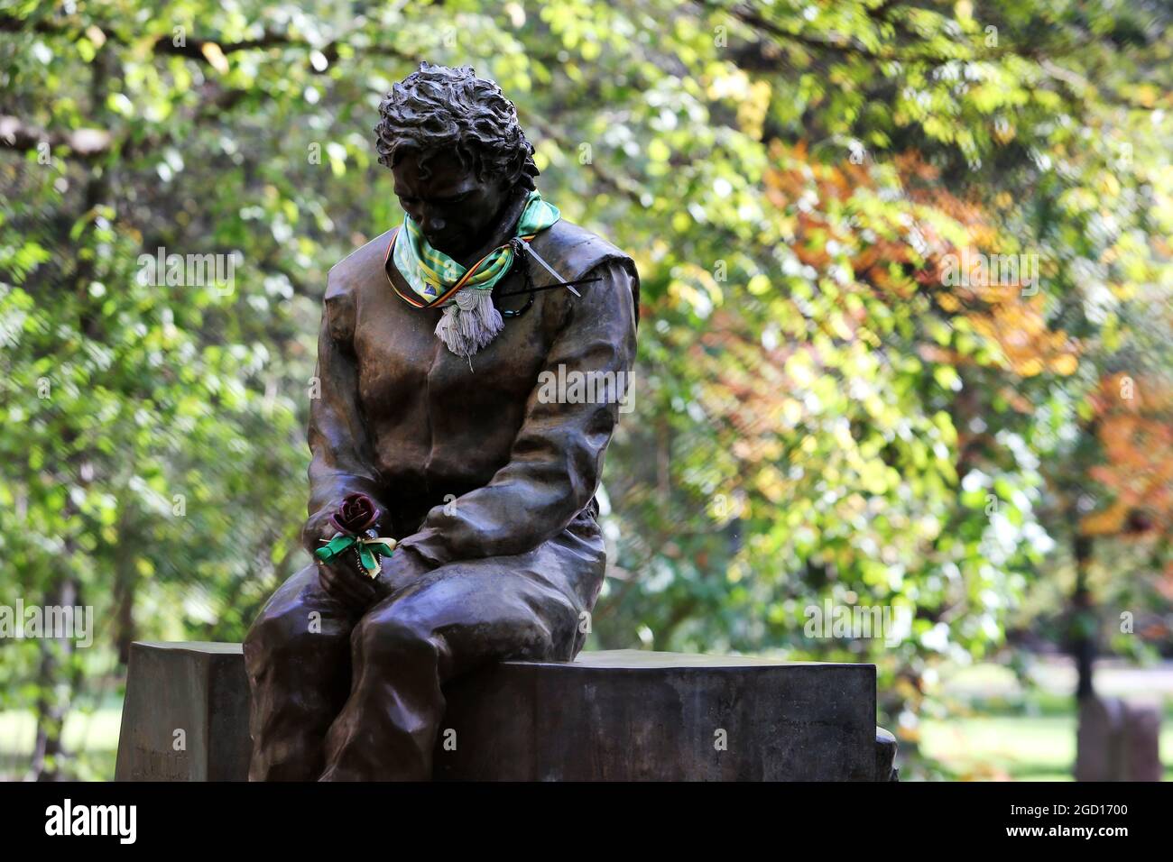 Circuit atmosphere ayrton senna statue hi-res stock photography and ...