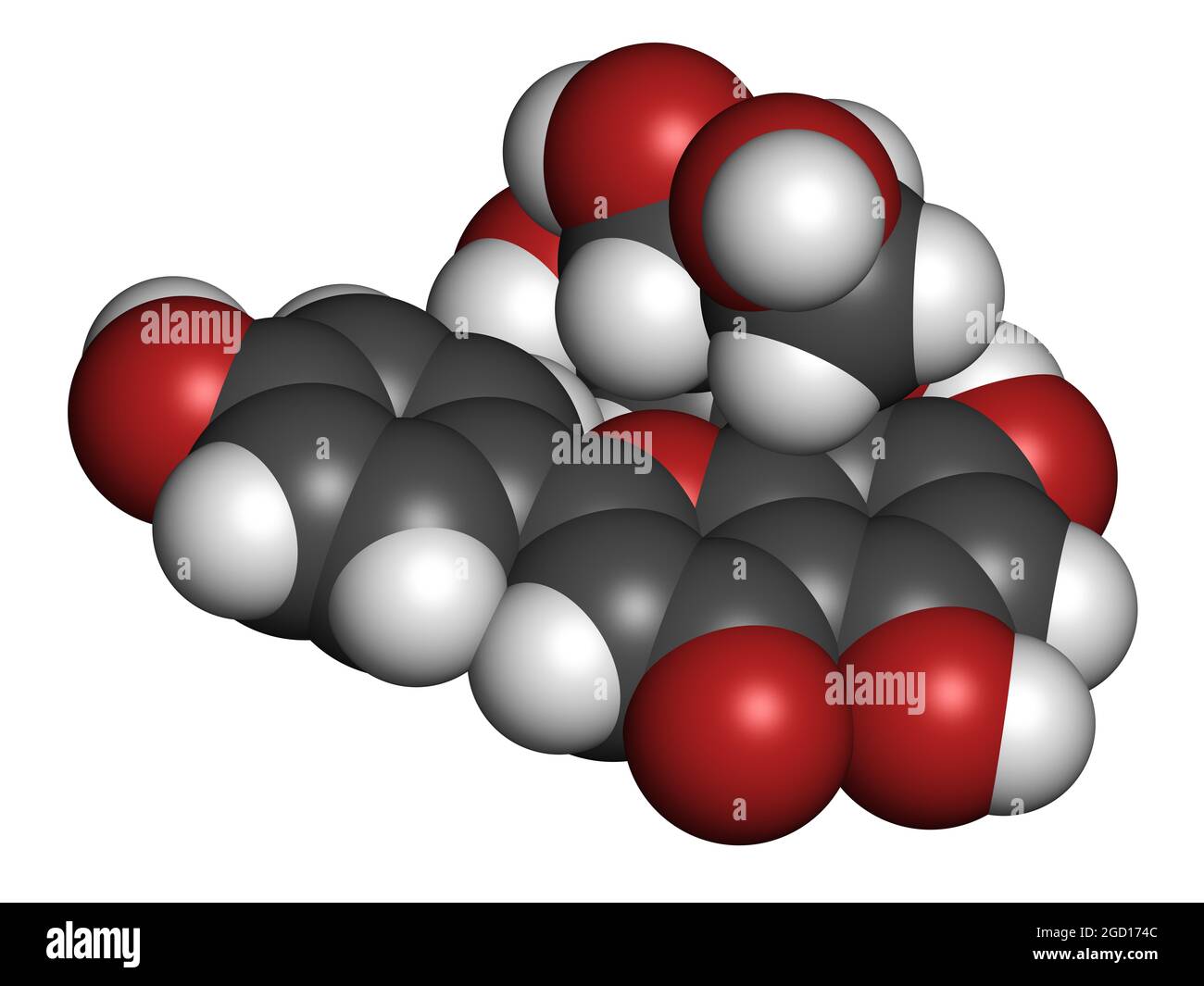 Vitexin passion flower molecule. 3D rendering Stock Photo - Alamy