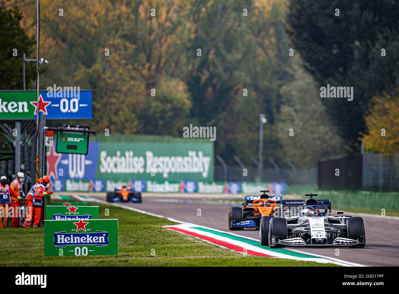 Daniil Kvyat (RUS) AlphaTauri AT01. Emilia Romagna Grand Prix, Sunday ...