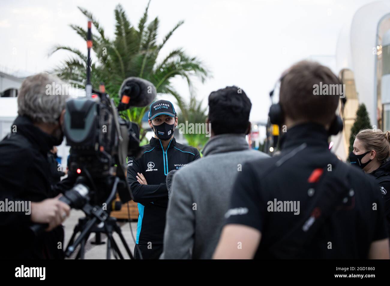 George Russell (GBR) Williams Racing with Lawrence Barretto (GBR ...