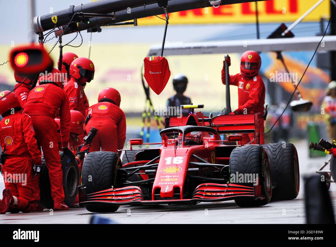 Charles Leclerc (MON) Ferrari SF1000 makes a pit stop. Turkish Grand ...