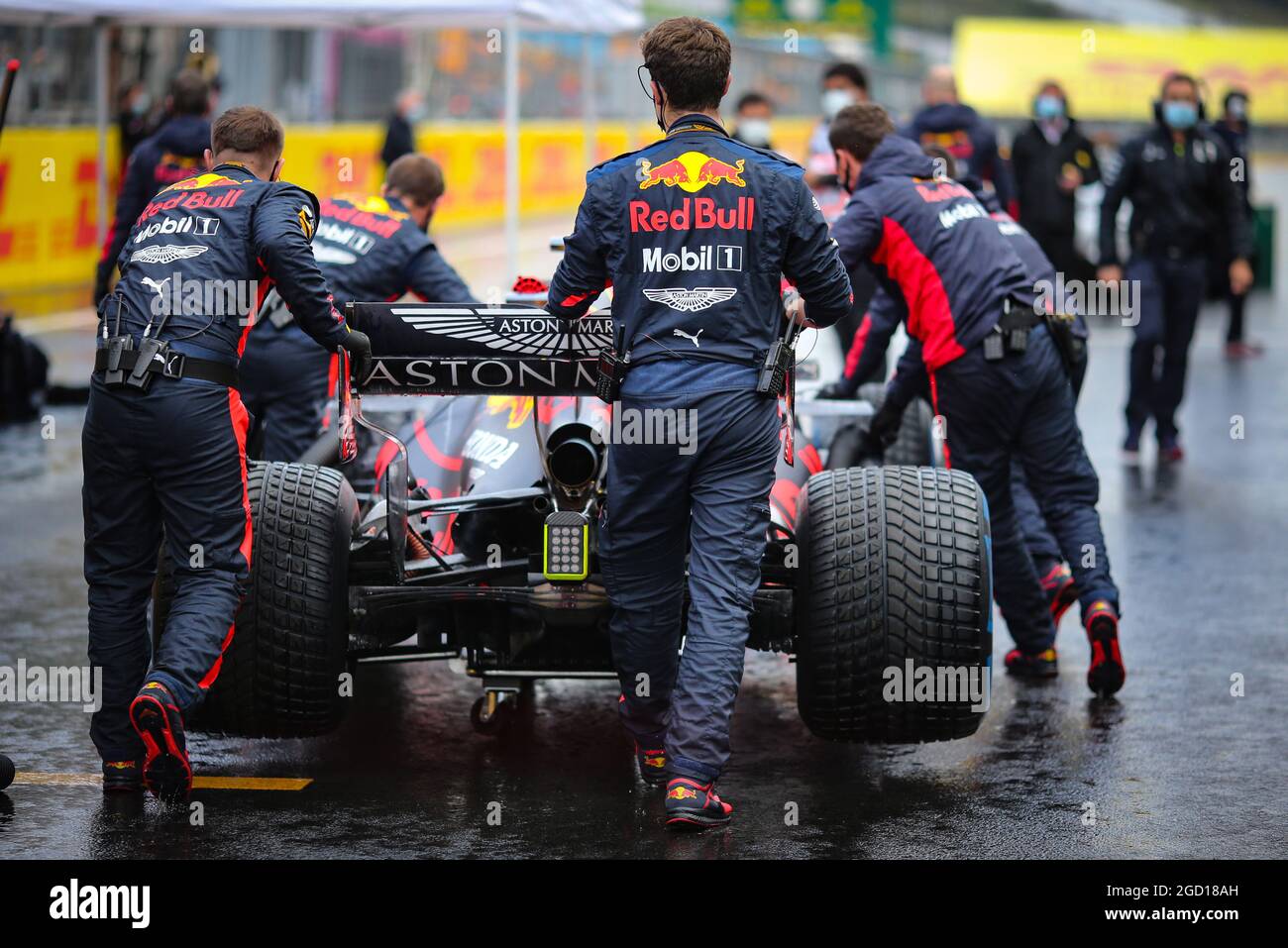 Red bull racing rb16 on grid hi-res stock photography and images - Alamy