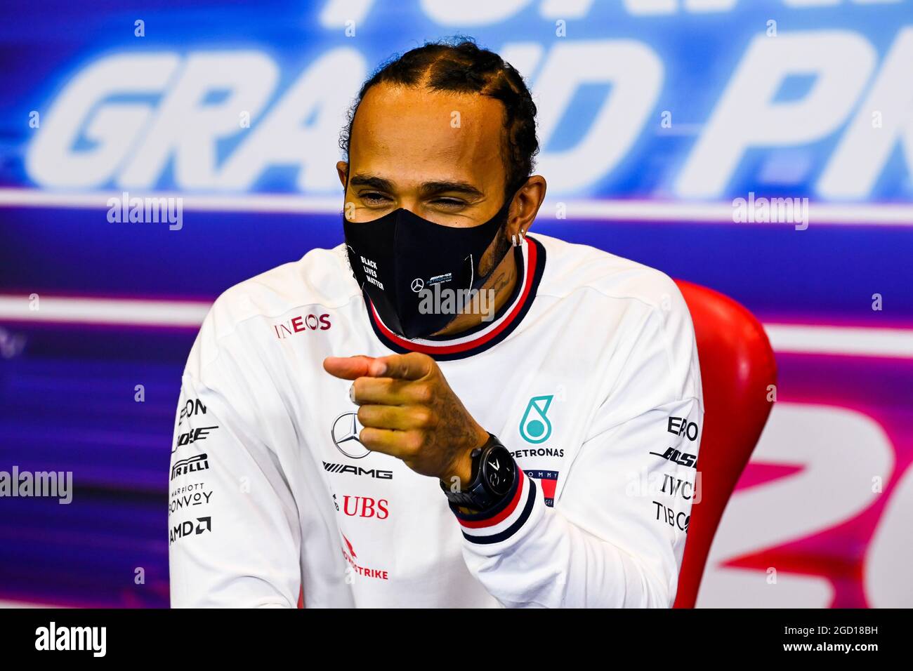 Race winner and World Champion Lewis Hamilton (GBR) Mercedes AMG F1 in ...