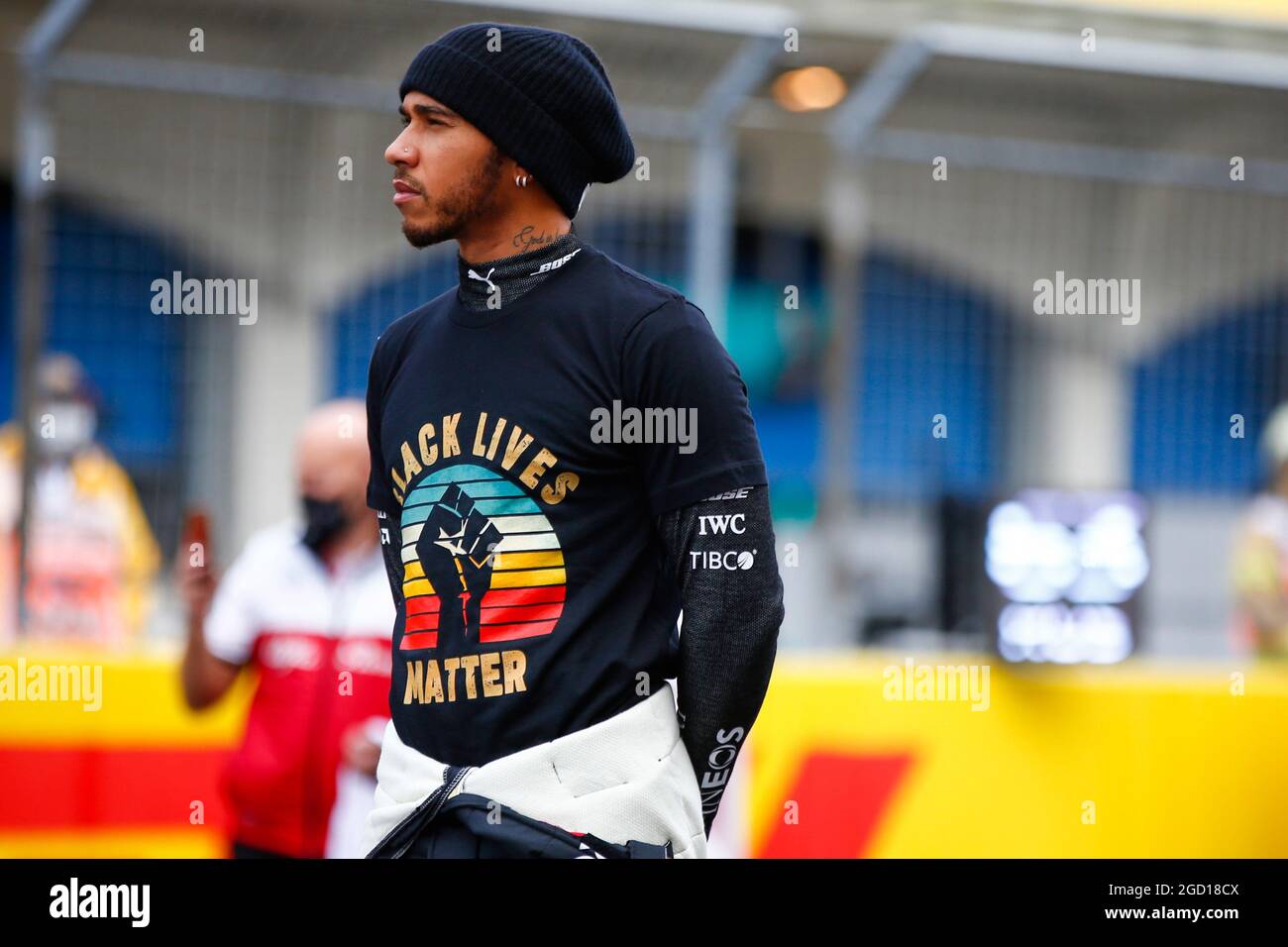 Lewis Hamilton (GBR) Mercedes AMG F1 on the grid. Turkish Grand Prix ...