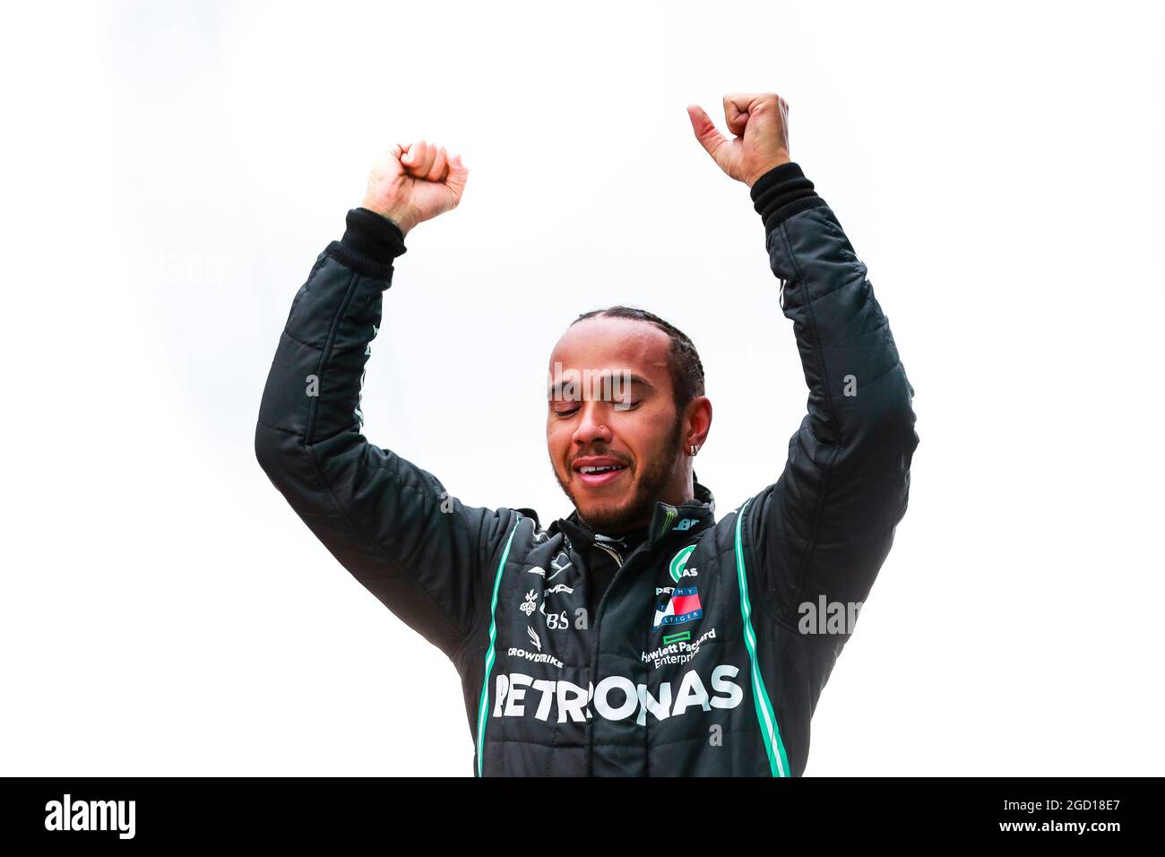 Race winner and World Champion Lewis Hamilton (GBR) Mercedes AMG F1 ...