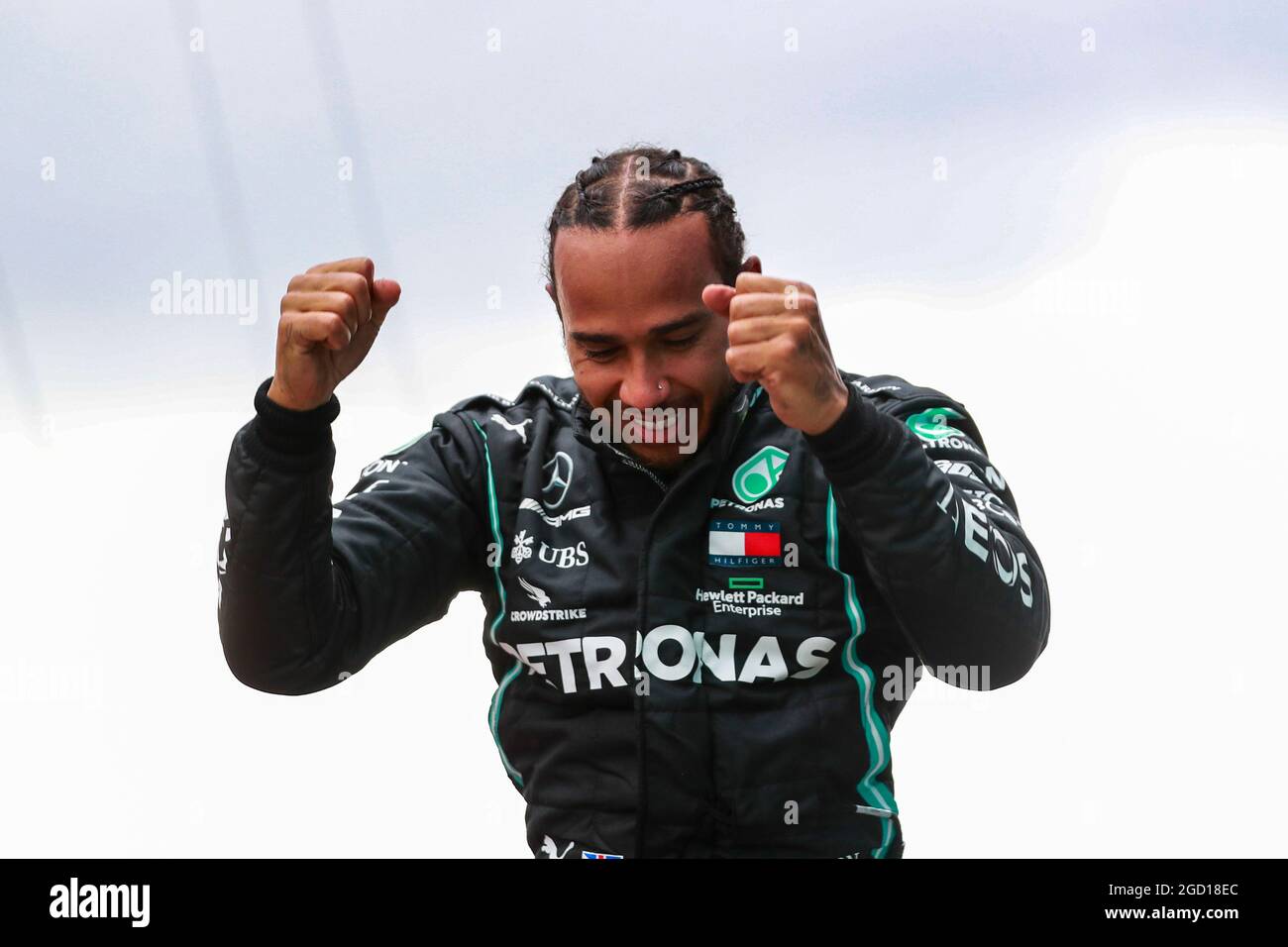 Race winner and World Champion Lewis Hamilton (GBR) Mercedes AMG F1 ...