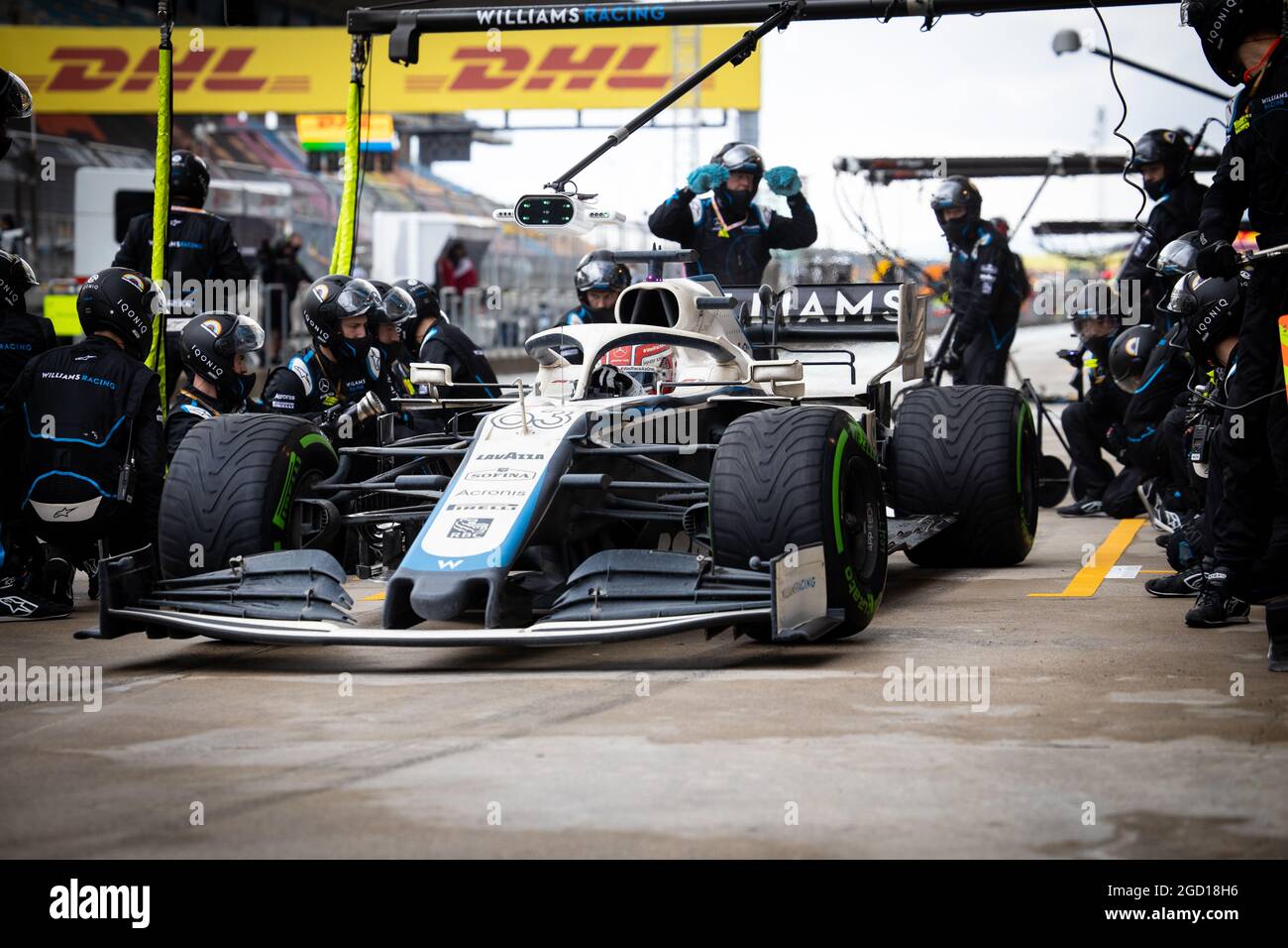 Williams racing fw43 makes a pit stop hi-res stock photography and ...