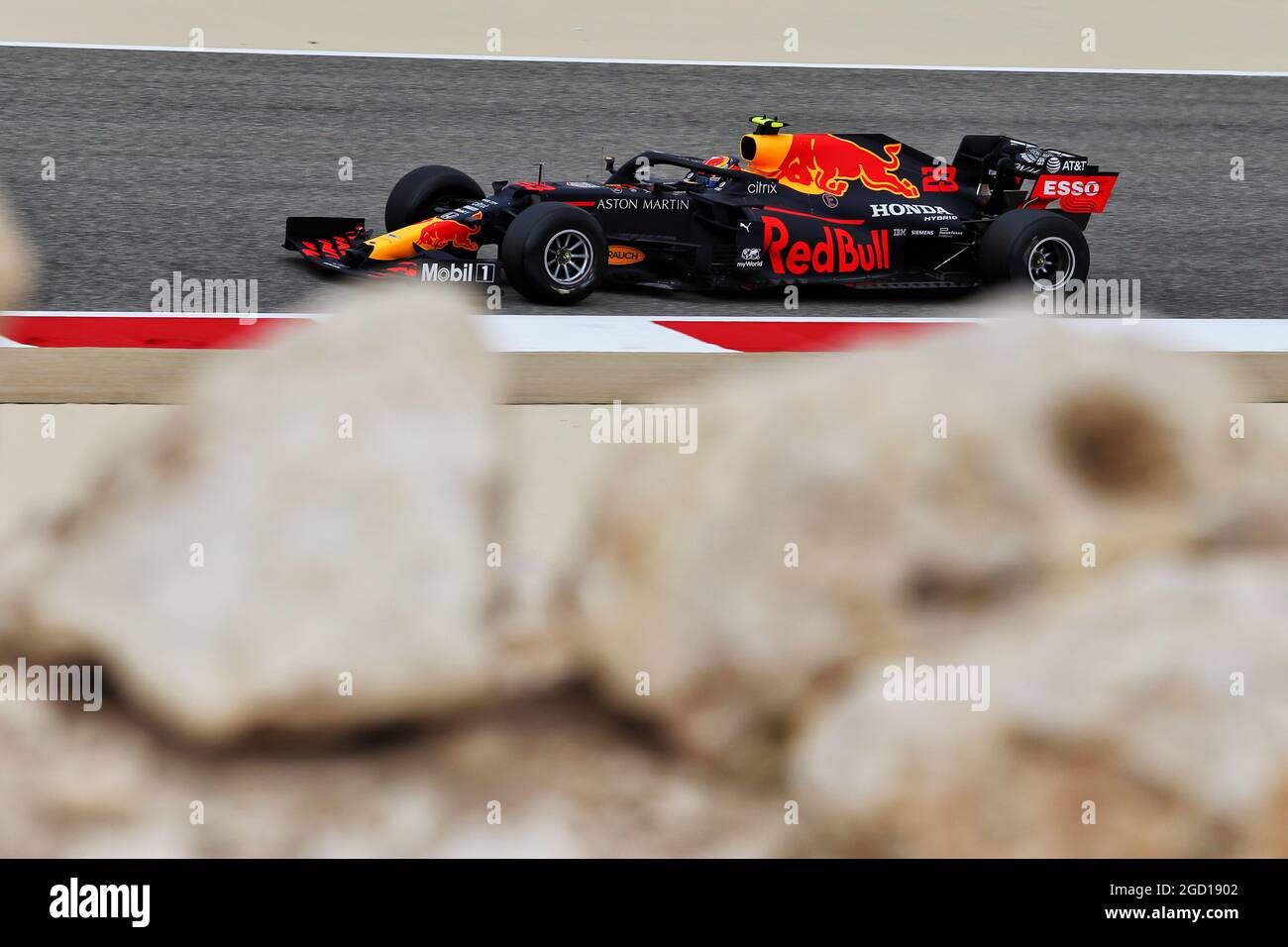 Alexander Albon (THA) Red Bull Racing RB16. Bahrain Grand Prix, Friday ...