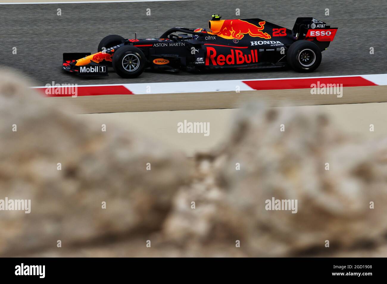 Alexander Albon (THA) Red Bull Racing RB16. Bahrain Grand Prix, Friday ...