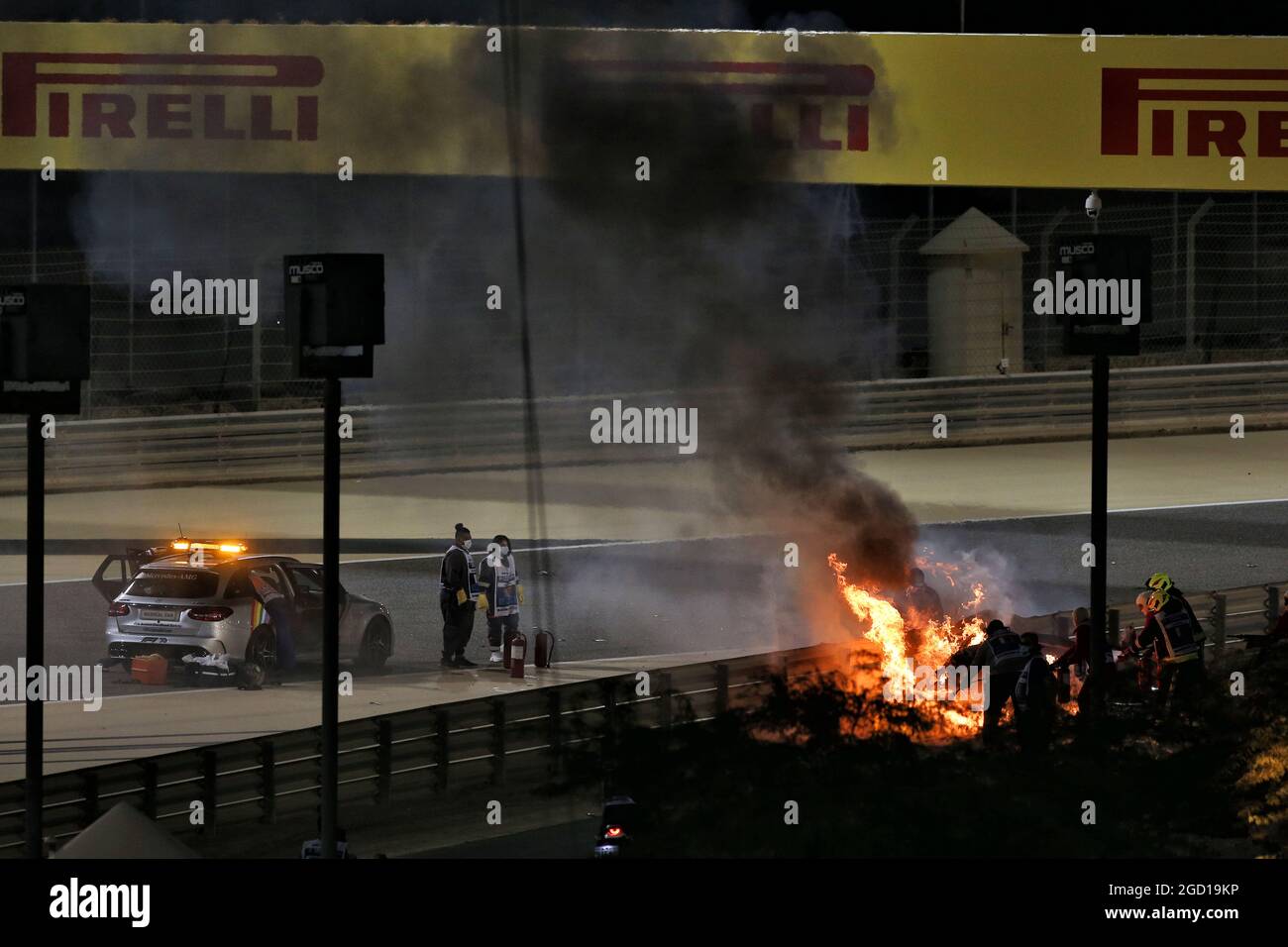 Grosjean fire hi-res stock photography and images - Alamy