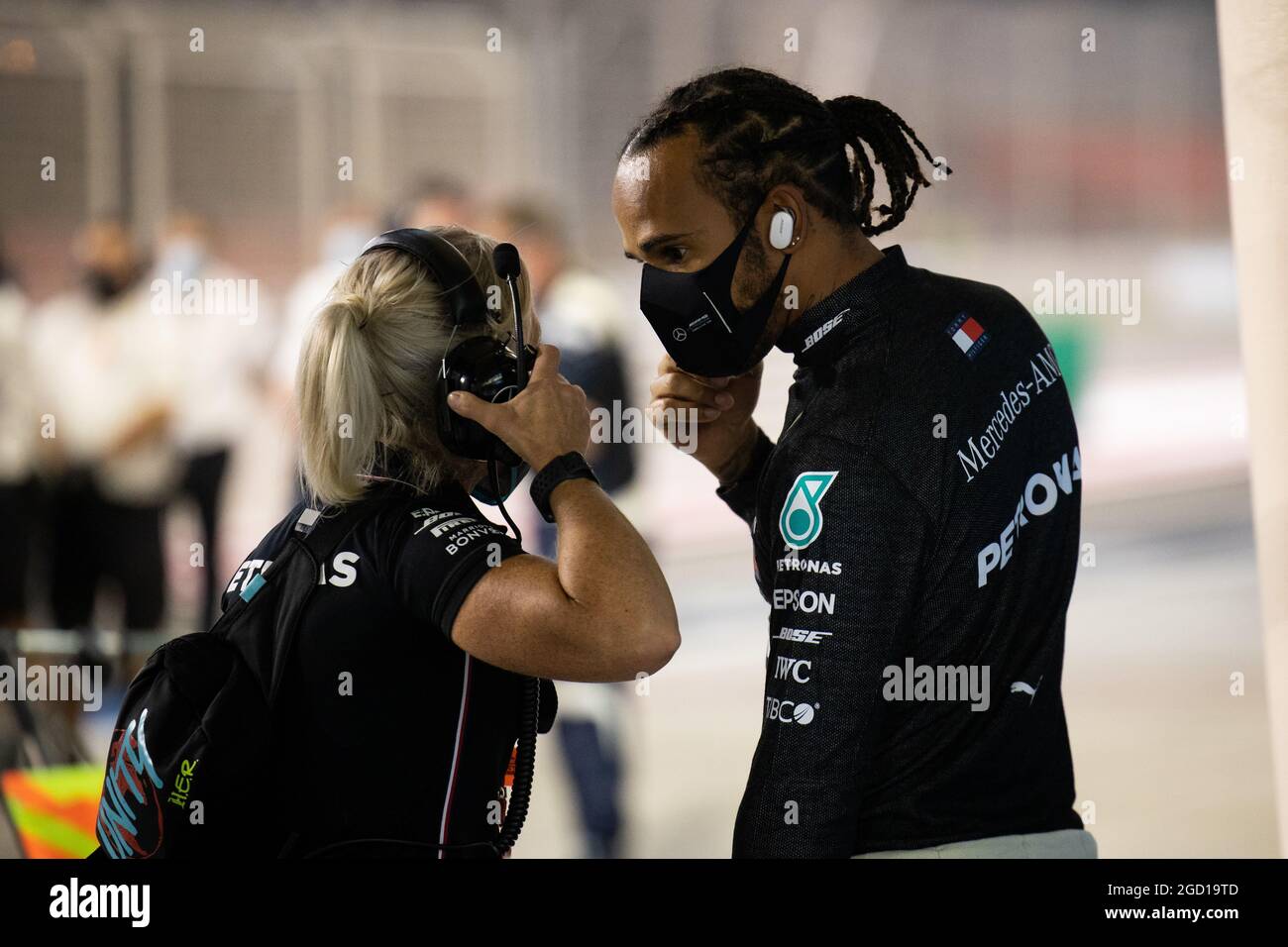 Mercedes amg f1 in pits angela cullen hi-res stock photography and ...